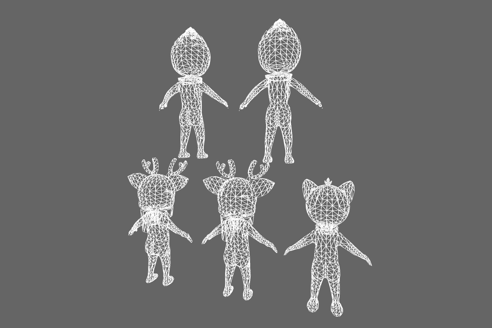 Low Poly 16 Casual Monsters - Fantasy Characters Pack 3D Model by ...