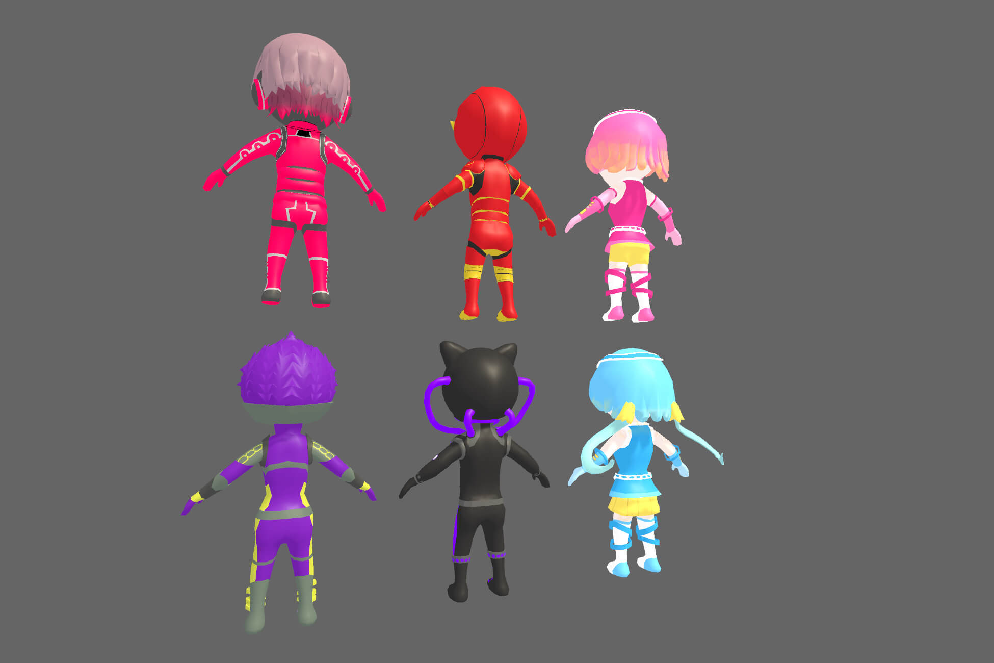 Low Poly 16 Heros - Fantasy Characters Pack 3D Model by Revereel Studio