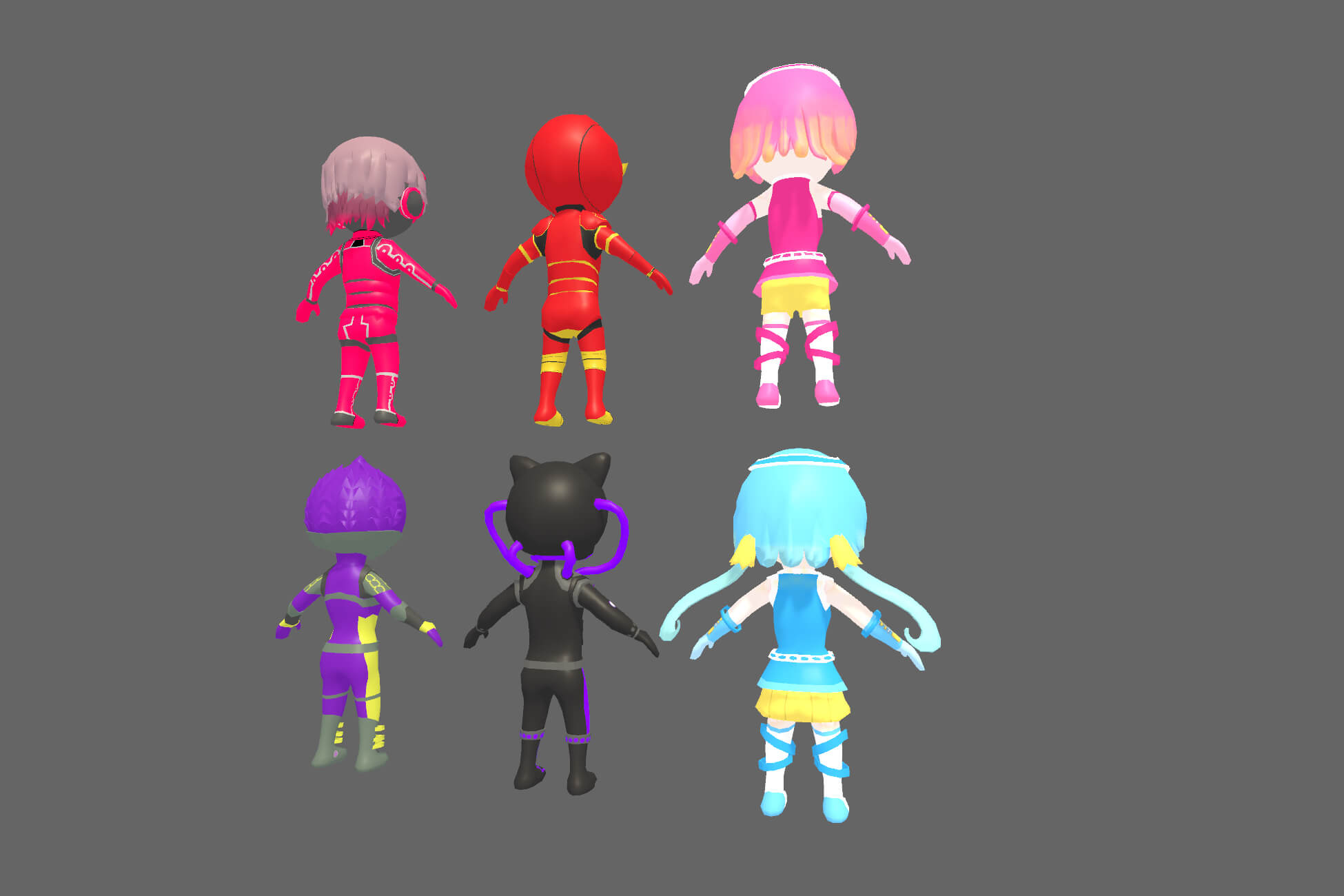 Low Poly 16 Heros - Fantasy Characters Pack 3D Model by Revereel Studio