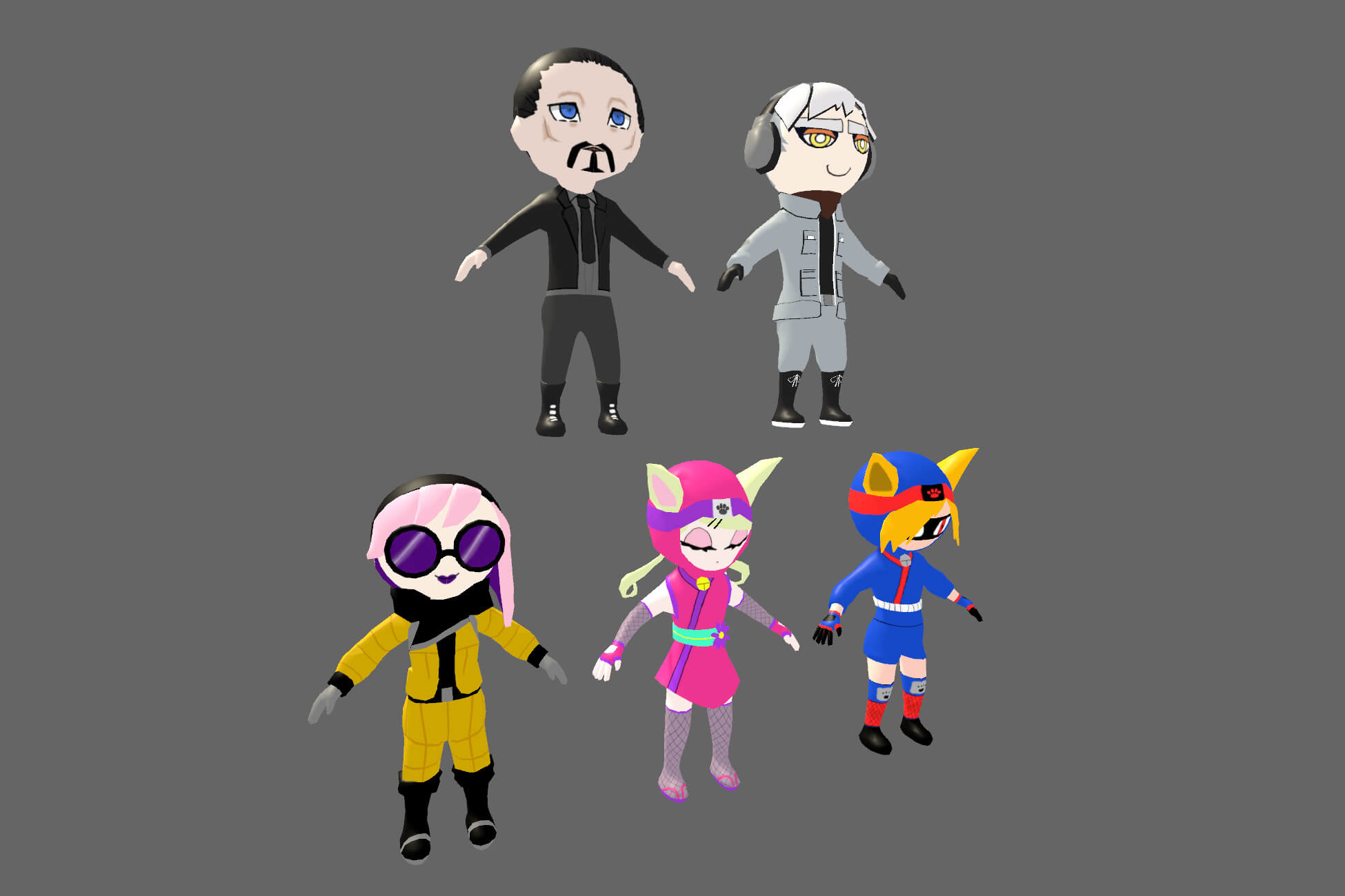 Low Poly 16 Heros - Fantasy Characters Pack 3D Model by Revereel Studio
