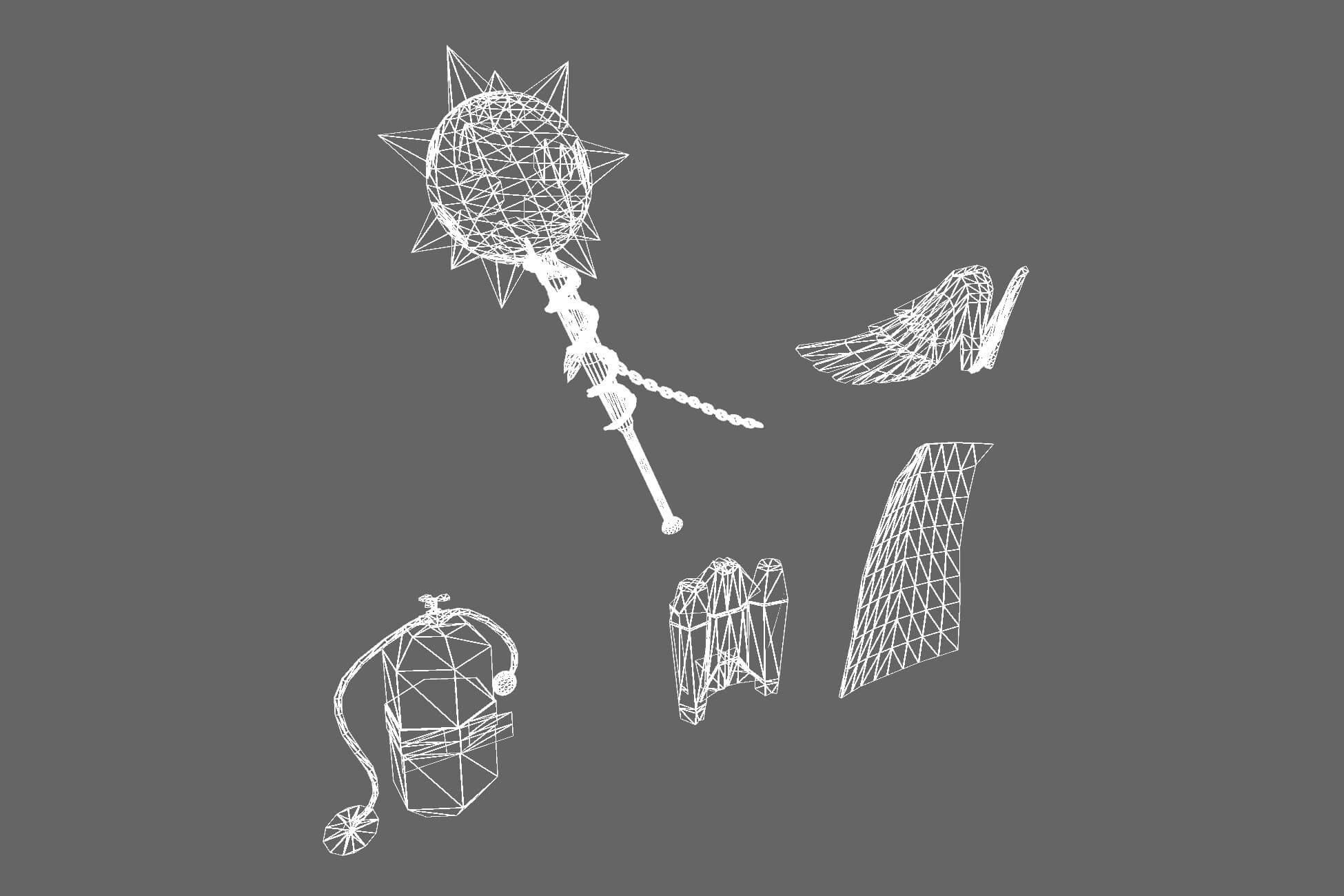 Low Poly 16 Heros - Fantasy Characters Pack 3D Model by Revereel Studio