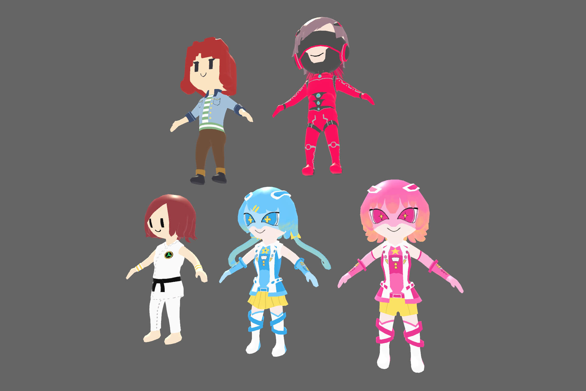 Low Poly 20 Casual Humanoids - Fantasy Characters Pack 3D Model by ...