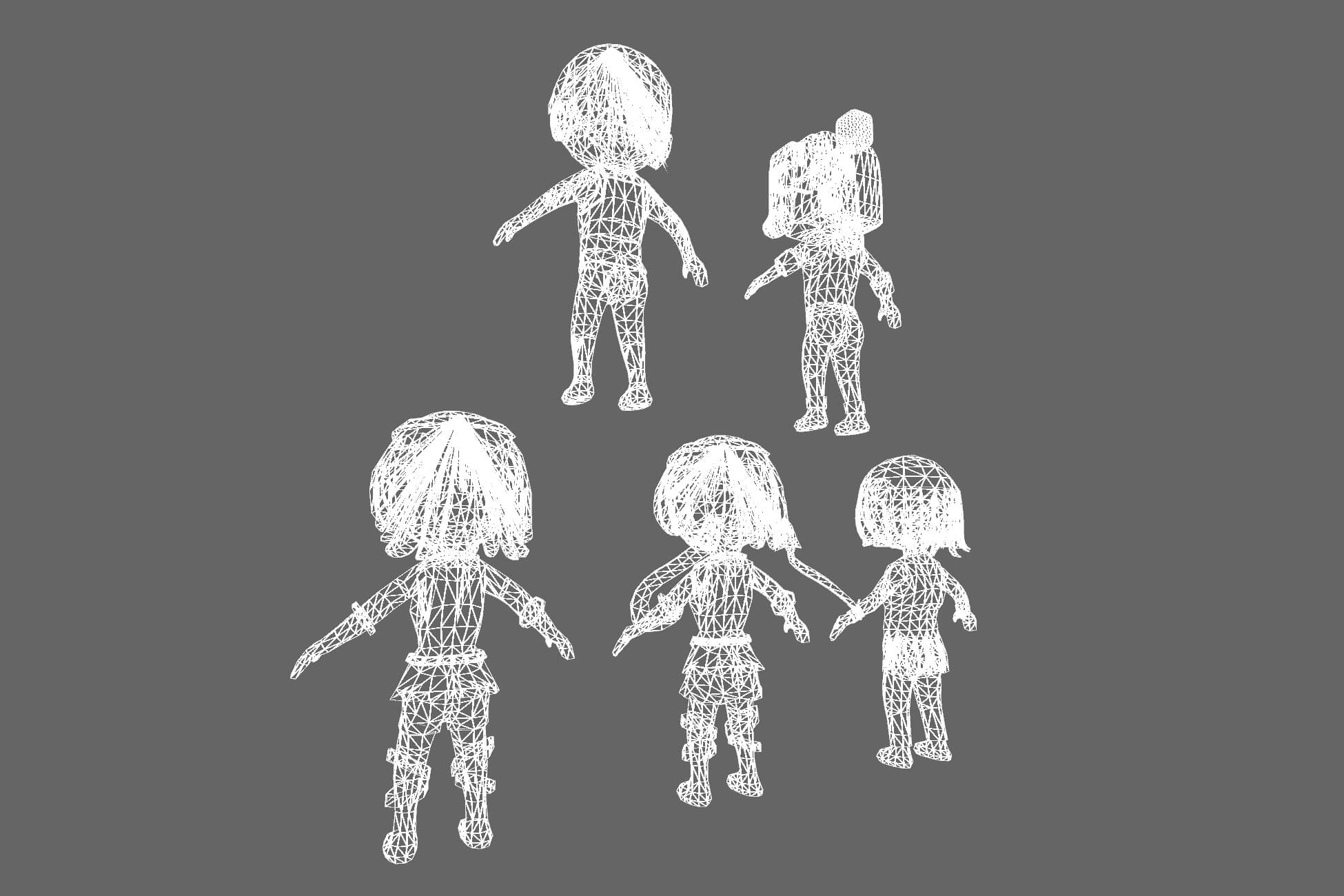 Low Poly 20 Casual Humanoids - Fantasy Characters Pack 3D Model by ...