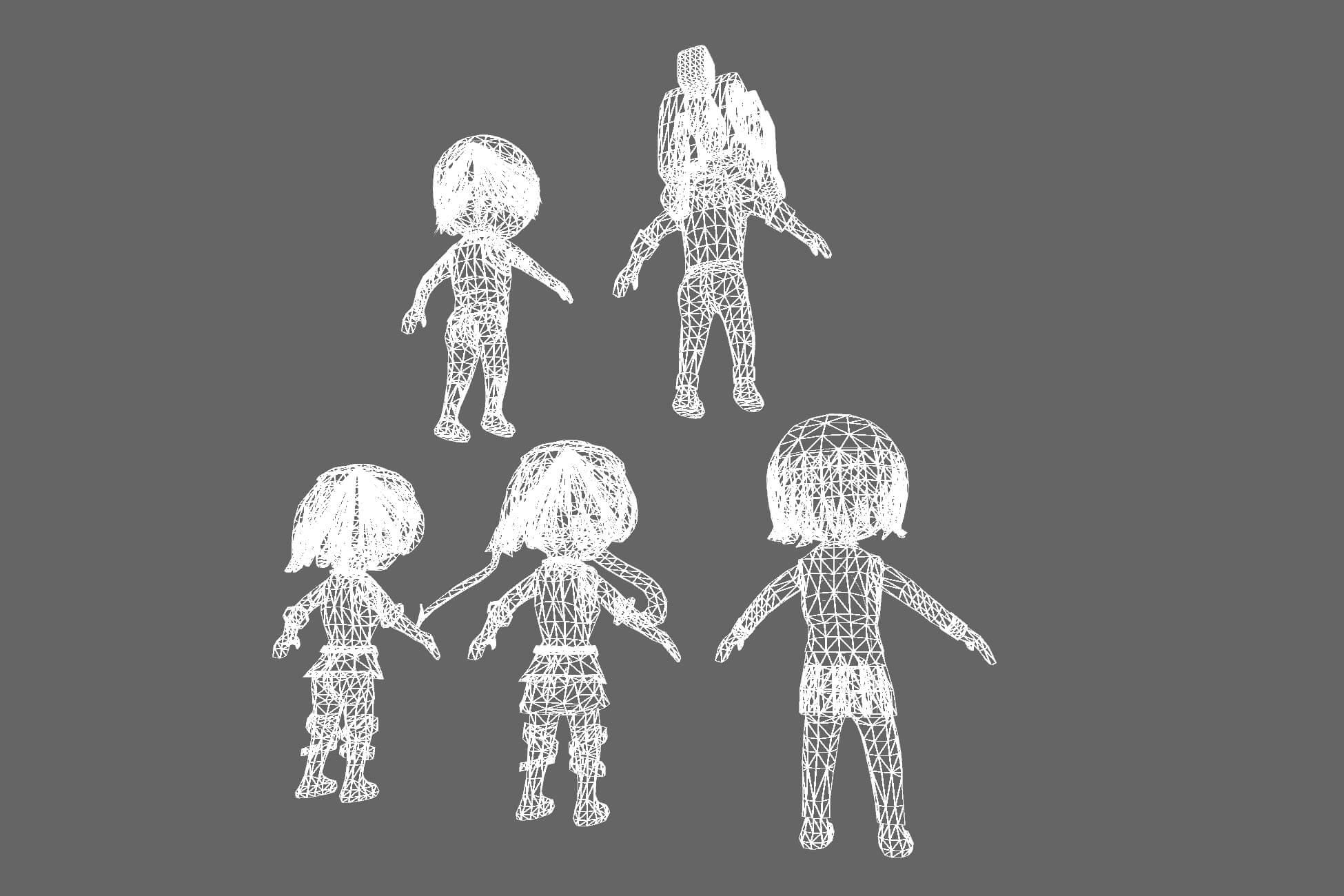 Low Poly 20 Casual Humanoids - Fantasy Characters Pack 3D Model by ...