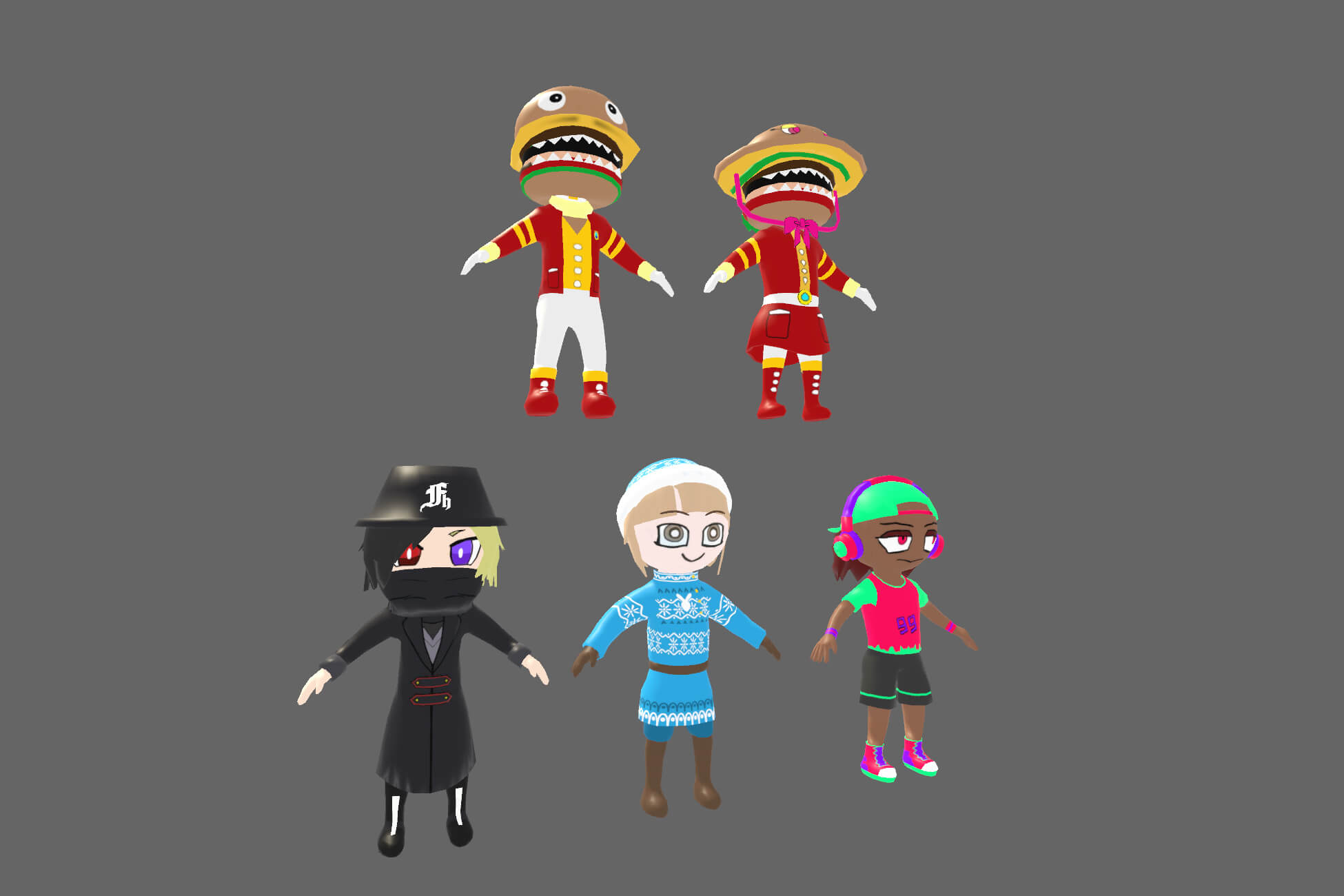 Low Poly 20 Casual Humanoids - Fantasy Characters Pack 3D Model by ...