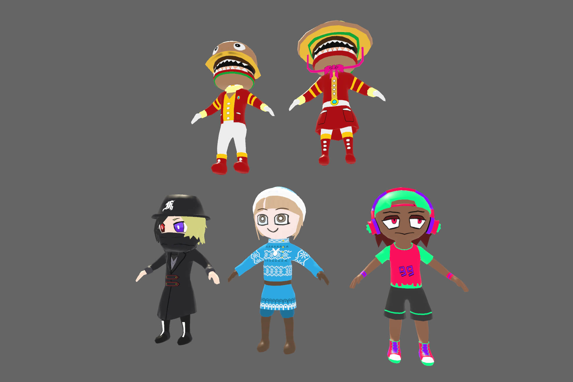 Low Poly 20 Casual Humanoids - Fantasy Characters Pack 3D Model by ...