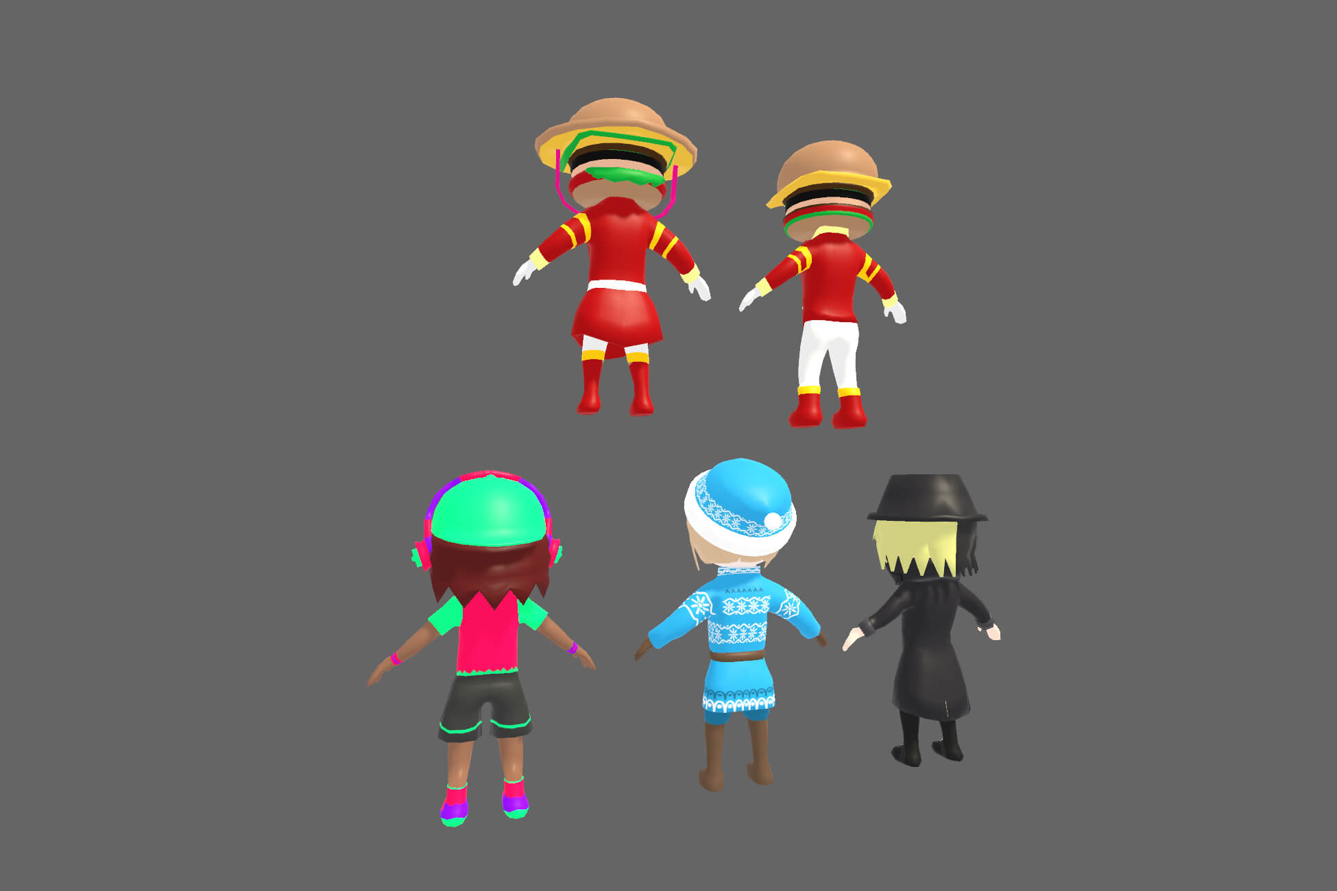 Low Poly 20 Casual Humanoids - Fantasy Characters Pack 3D Model by ...