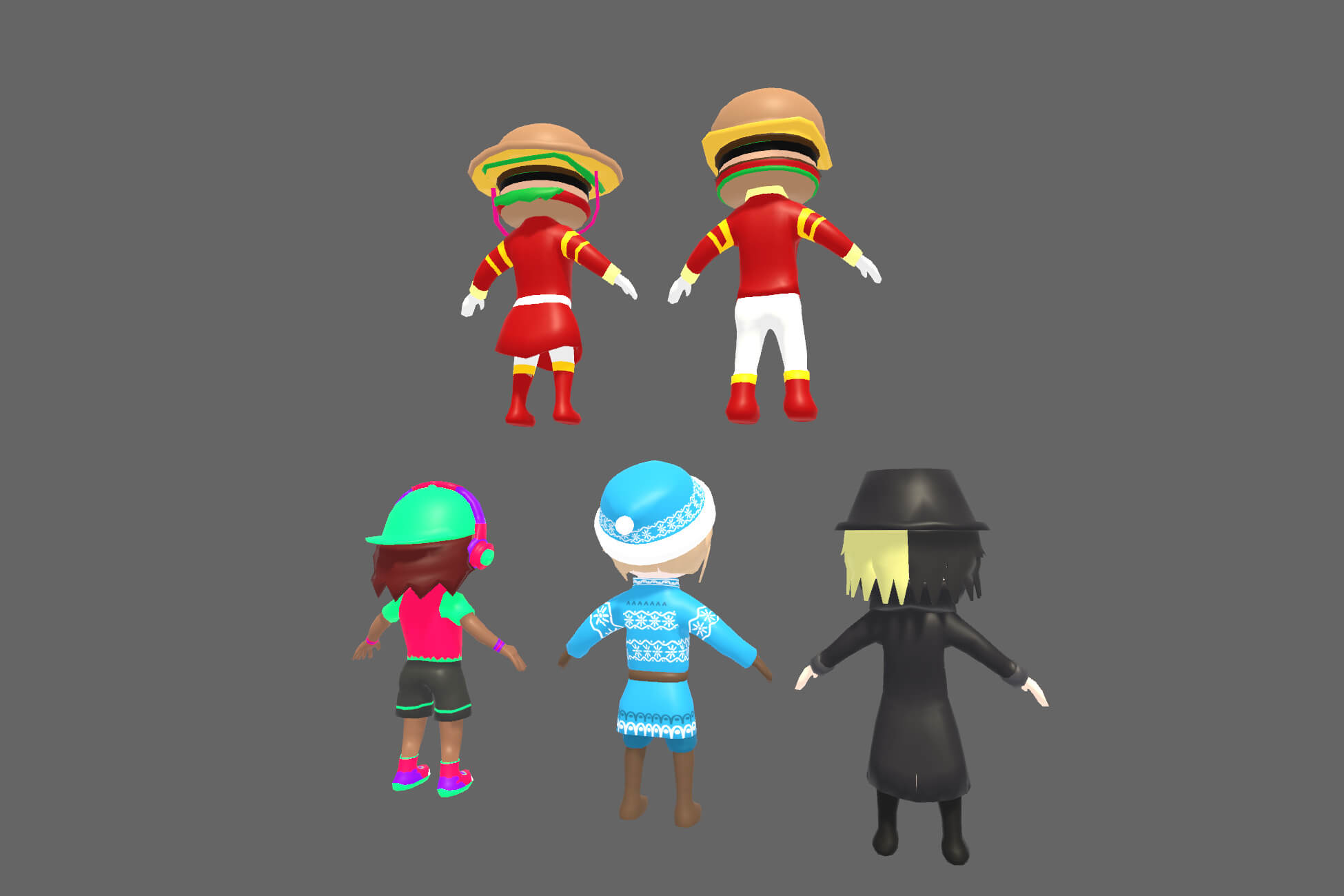 Low Poly 20 Casual Humanoids - Fantasy Characters Pack 3D Model by ...