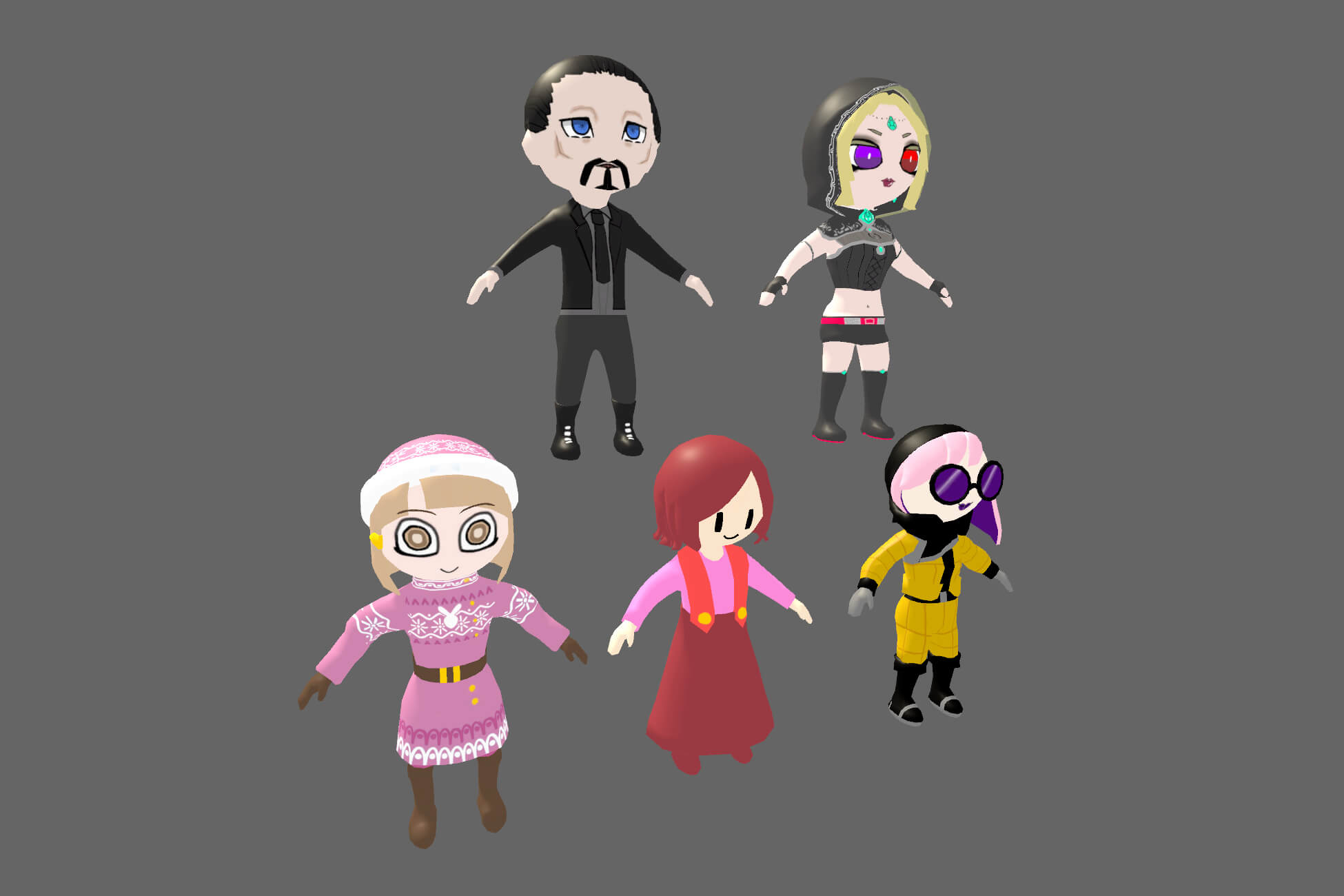Low Poly 20 Casual Humanoids - Fantasy Characters Pack 3D Model by ...