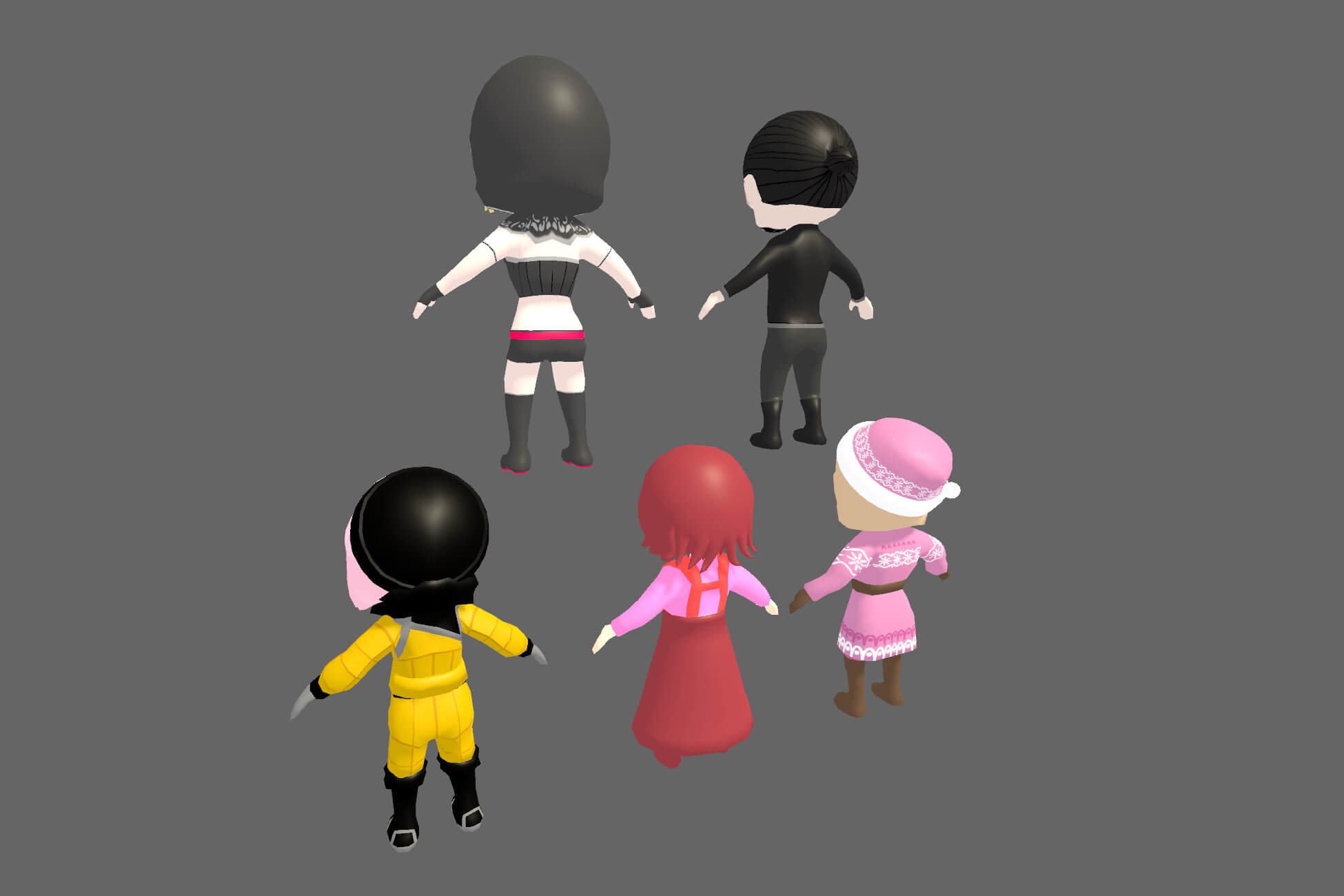 Low Poly 20 Casual Humanoids - Fantasy Characters Pack 3D Model by ...