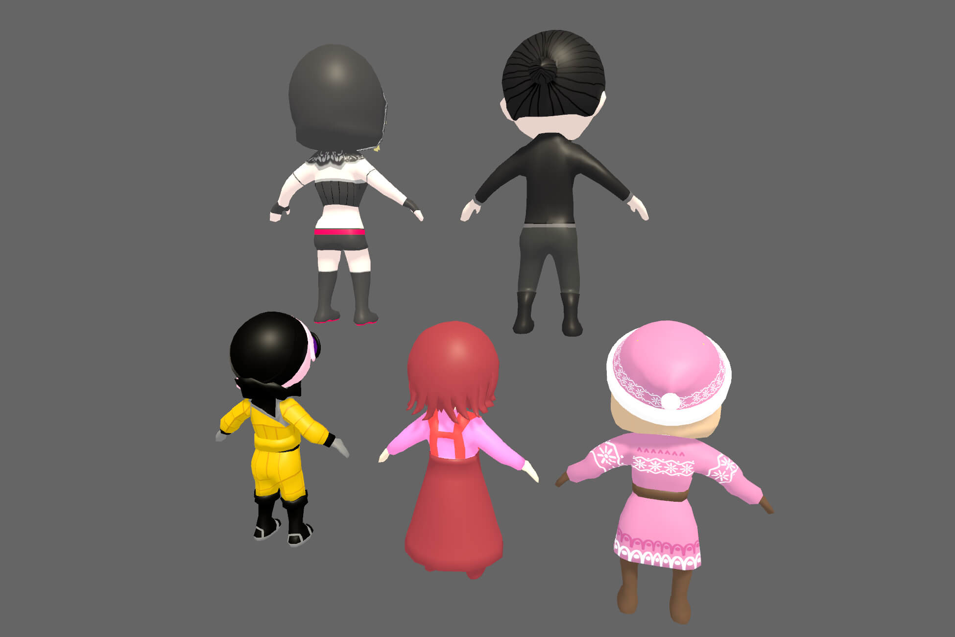Low Poly 20 Casual Humanoids - Fantasy Characters Pack 3D Model by ...