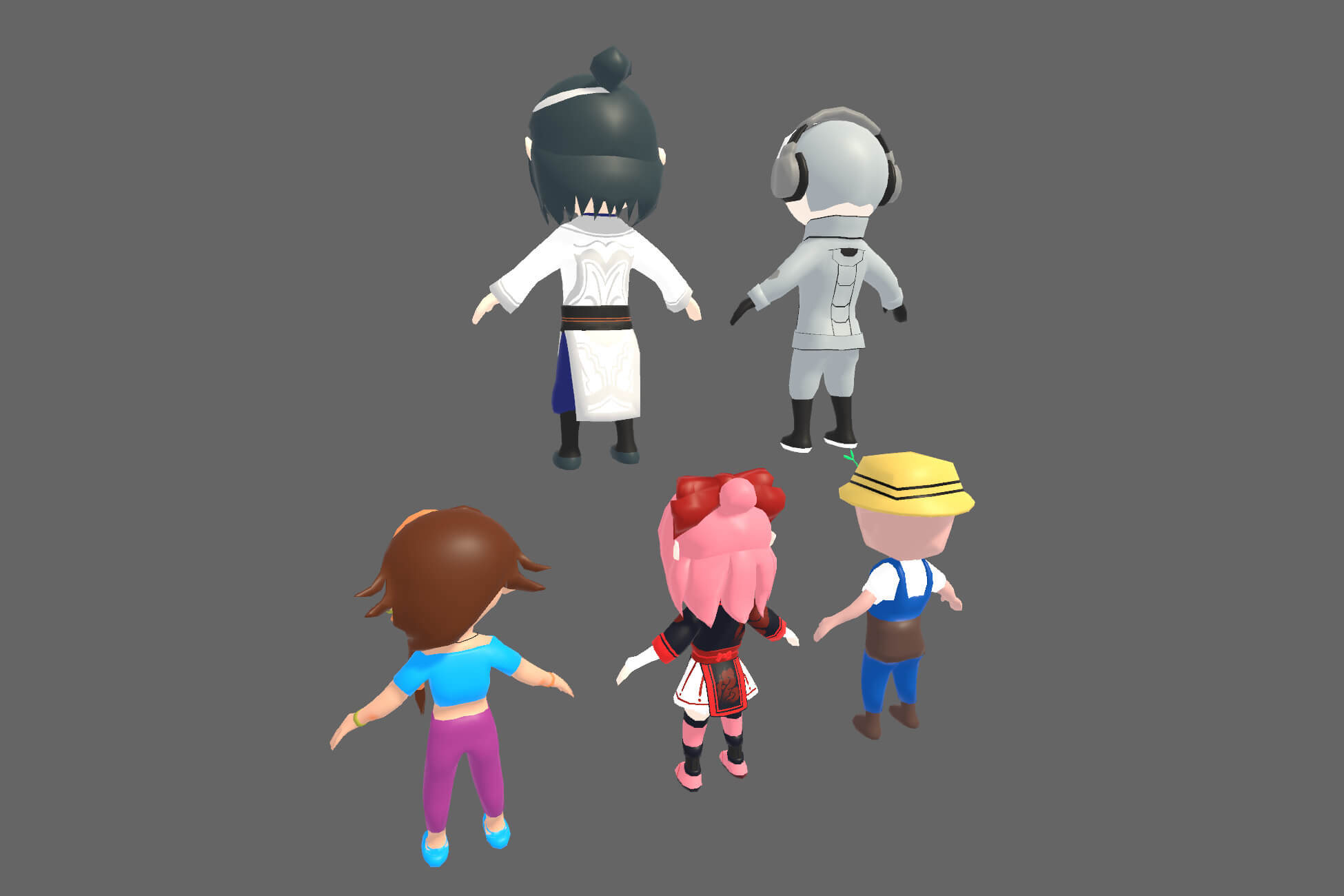 Low Poly 20 Casual Humanoids - Fantasy Characters Pack 3D Model by ...