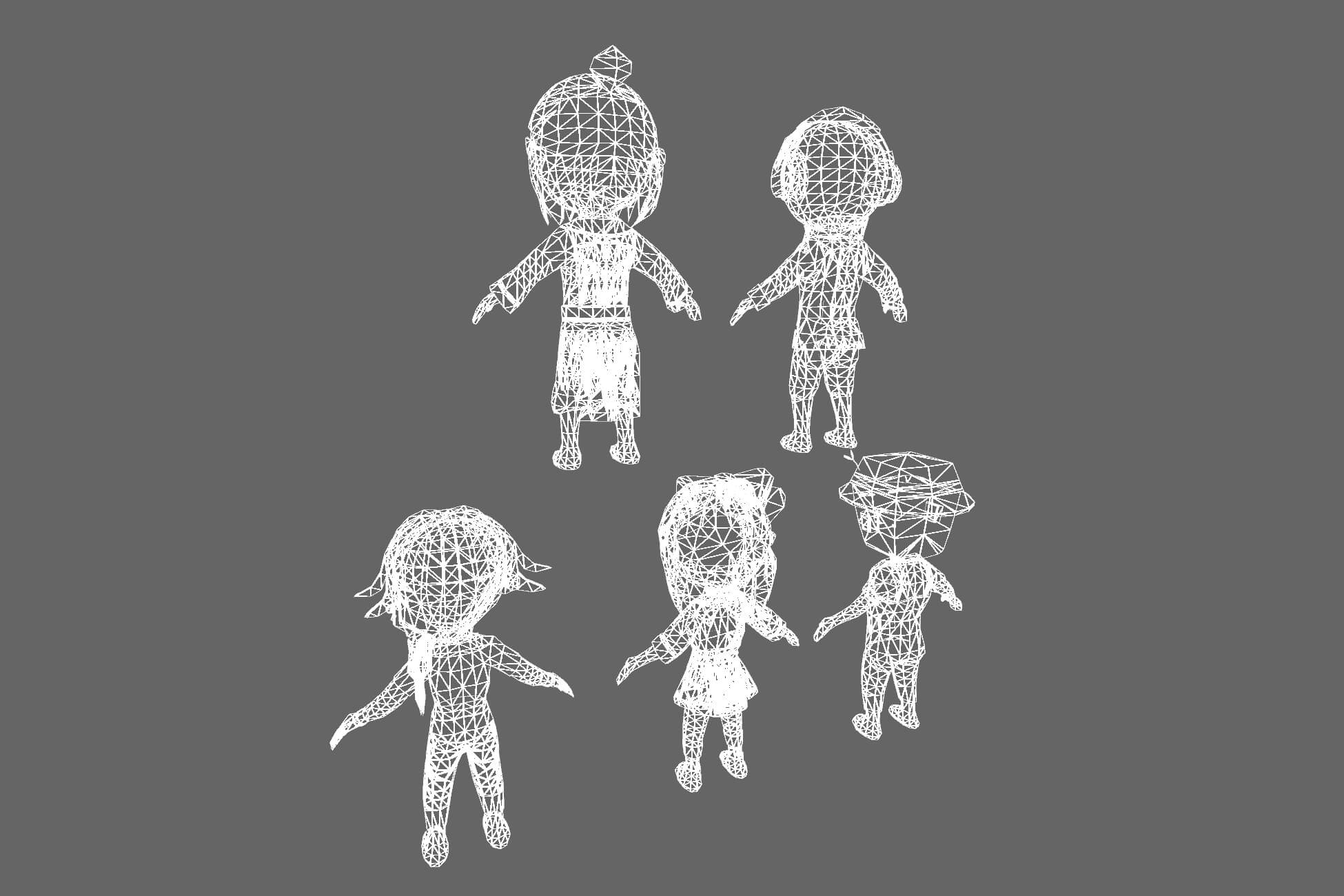 Low Poly 20 Casual Humanoids - Fantasy Characters Pack 3D Model by ...