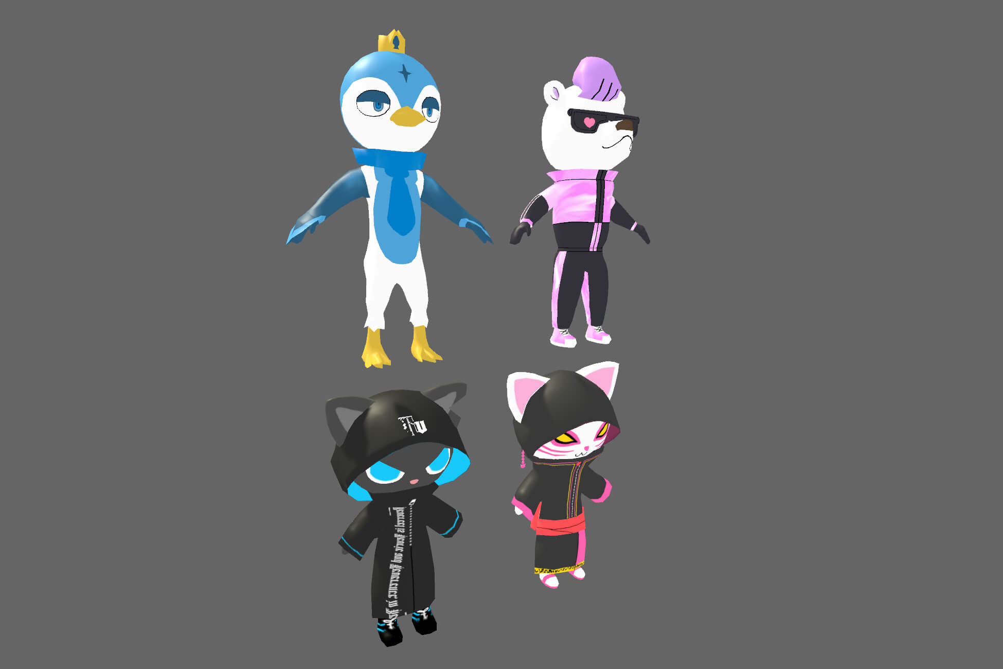 Low Poly 8 Animal Humanoids - Fantasy Characters Pack 3D Model by ...