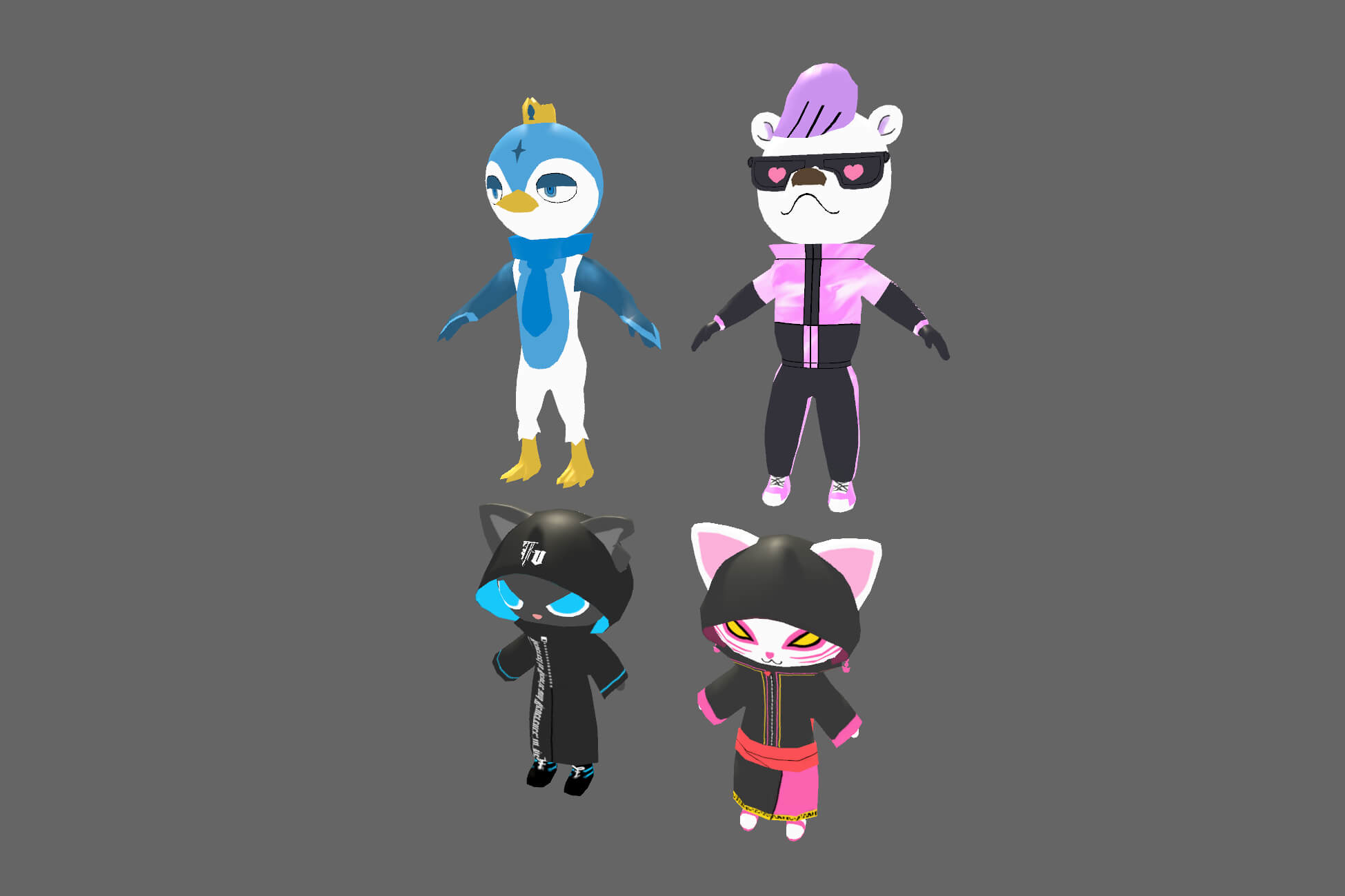 Low Poly 8 Animal Humanoids - Fantasy Characters Pack 3D Model by ...