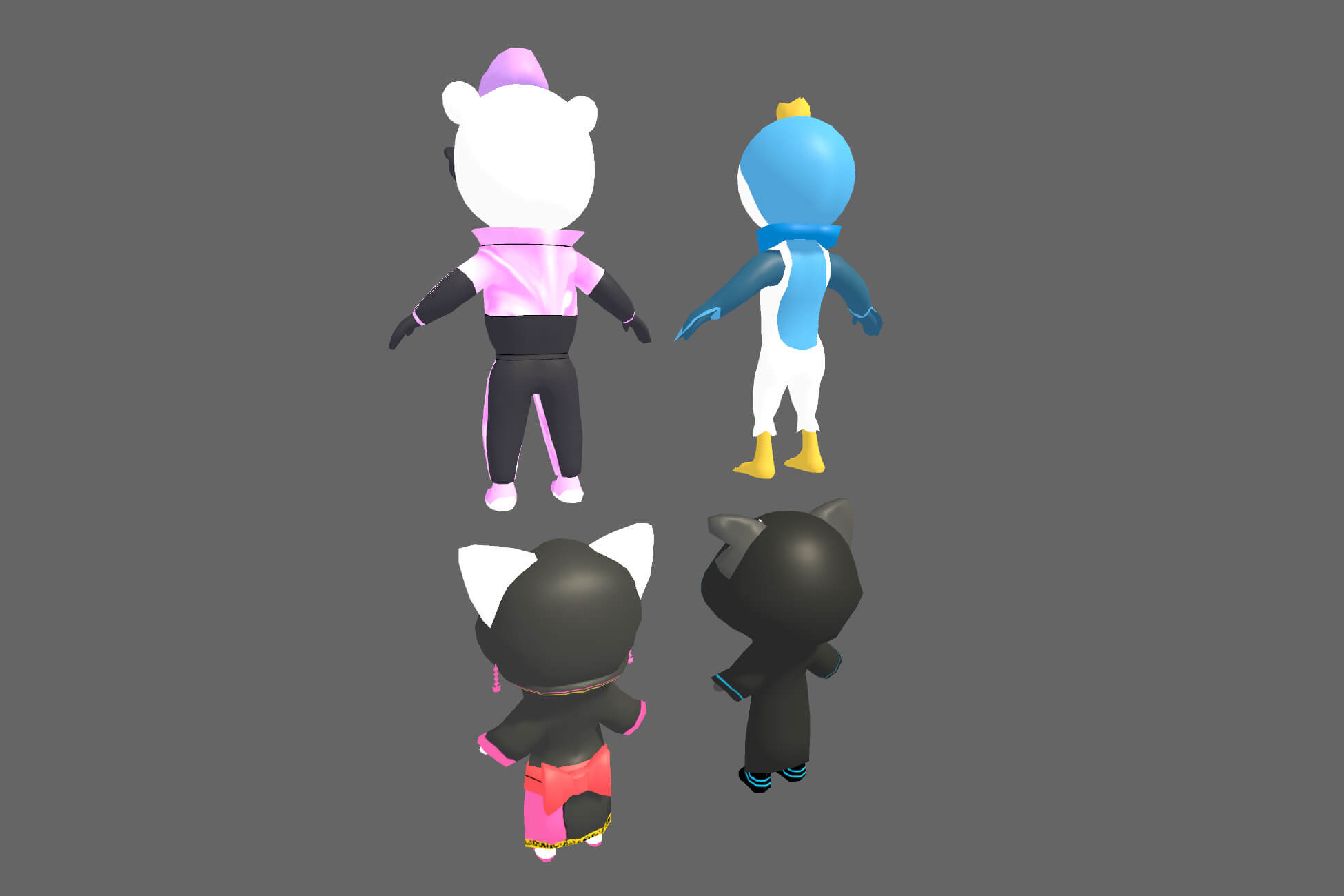 Low Poly 8 Animal Humanoids - Fantasy Characters Pack 3D Model by ...