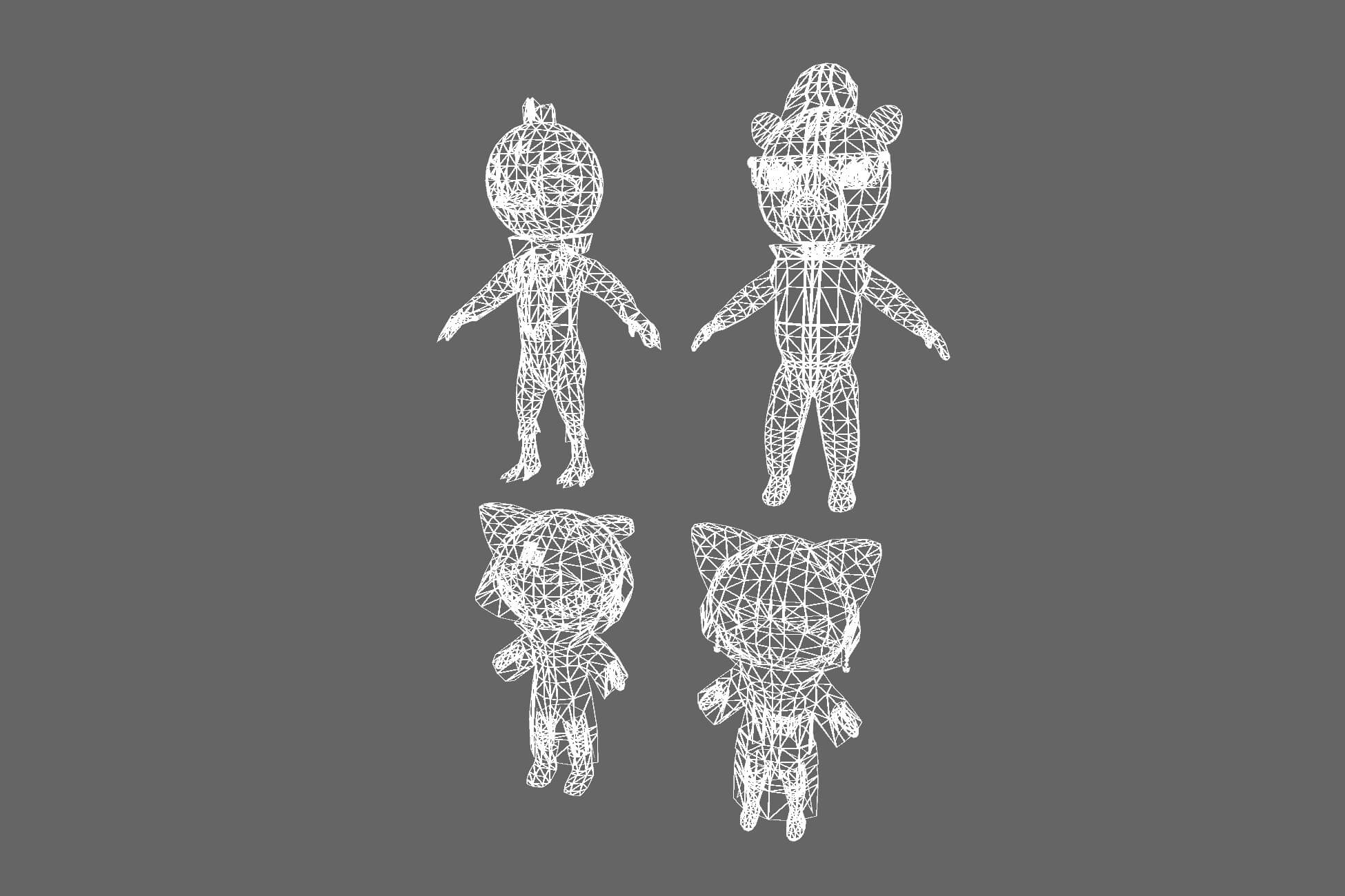 Low Poly 8 Animal Humanoids - Fantasy Characters Pack 3D Model by ...