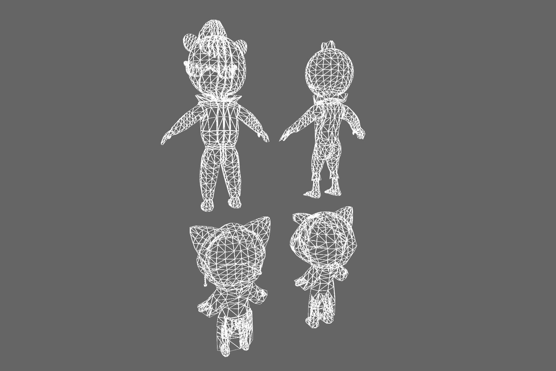 Low Poly 8 Animal Humanoids - Fantasy Characters Pack 3D Model by ...