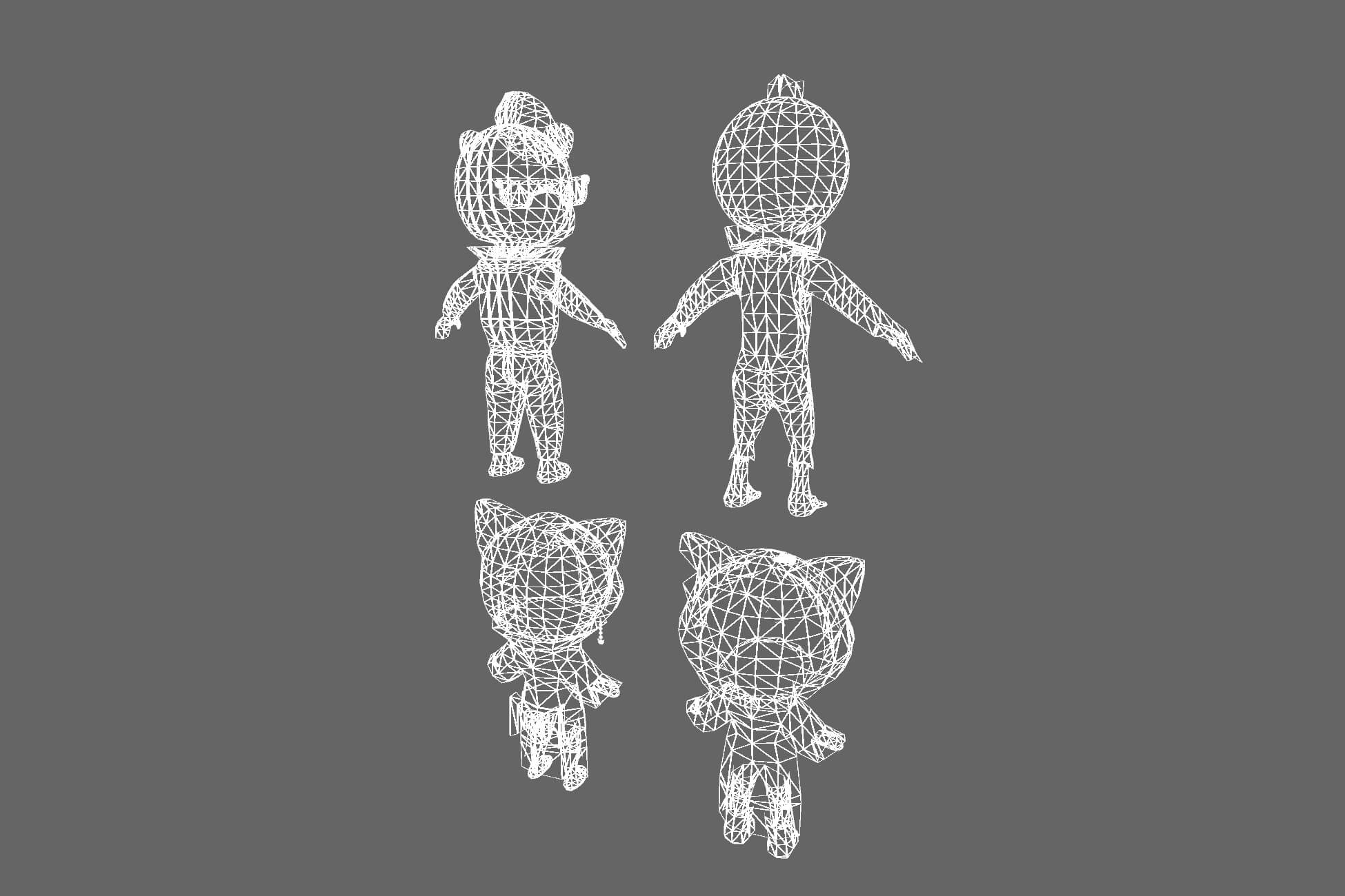 Low Poly 8 Animal Humanoids - Fantasy Characters Pack 3D Model by ...