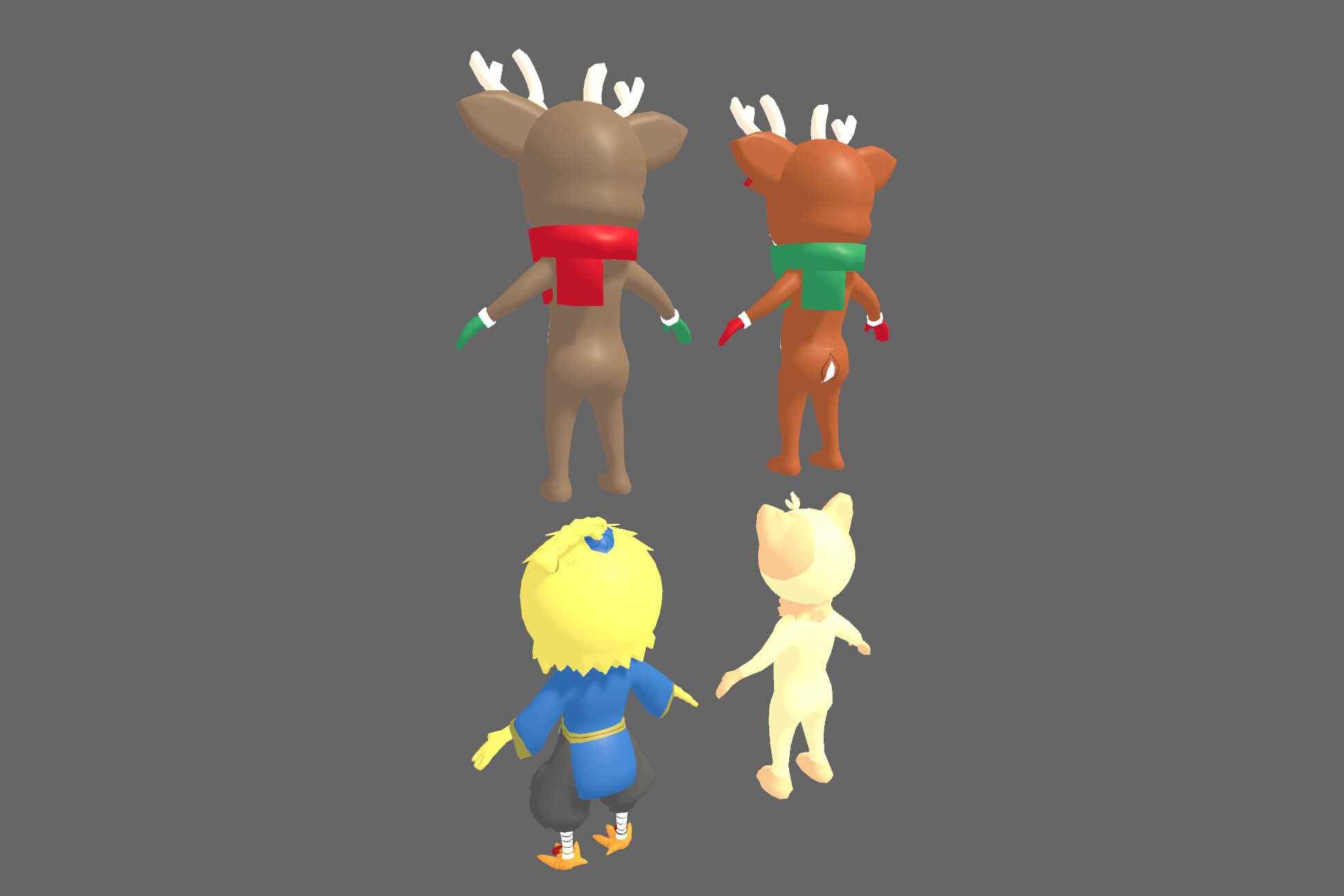 Low Poly 8 Animal Humanoids - Fantasy Characters Pack 3D Model by ...