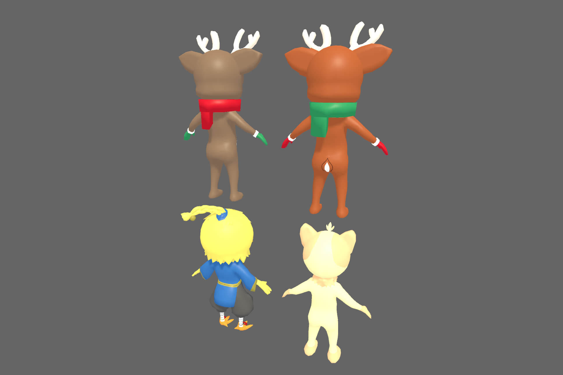 Low Poly 8 Animal Humanoids - Fantasy Characters Pack 3D Model by ...