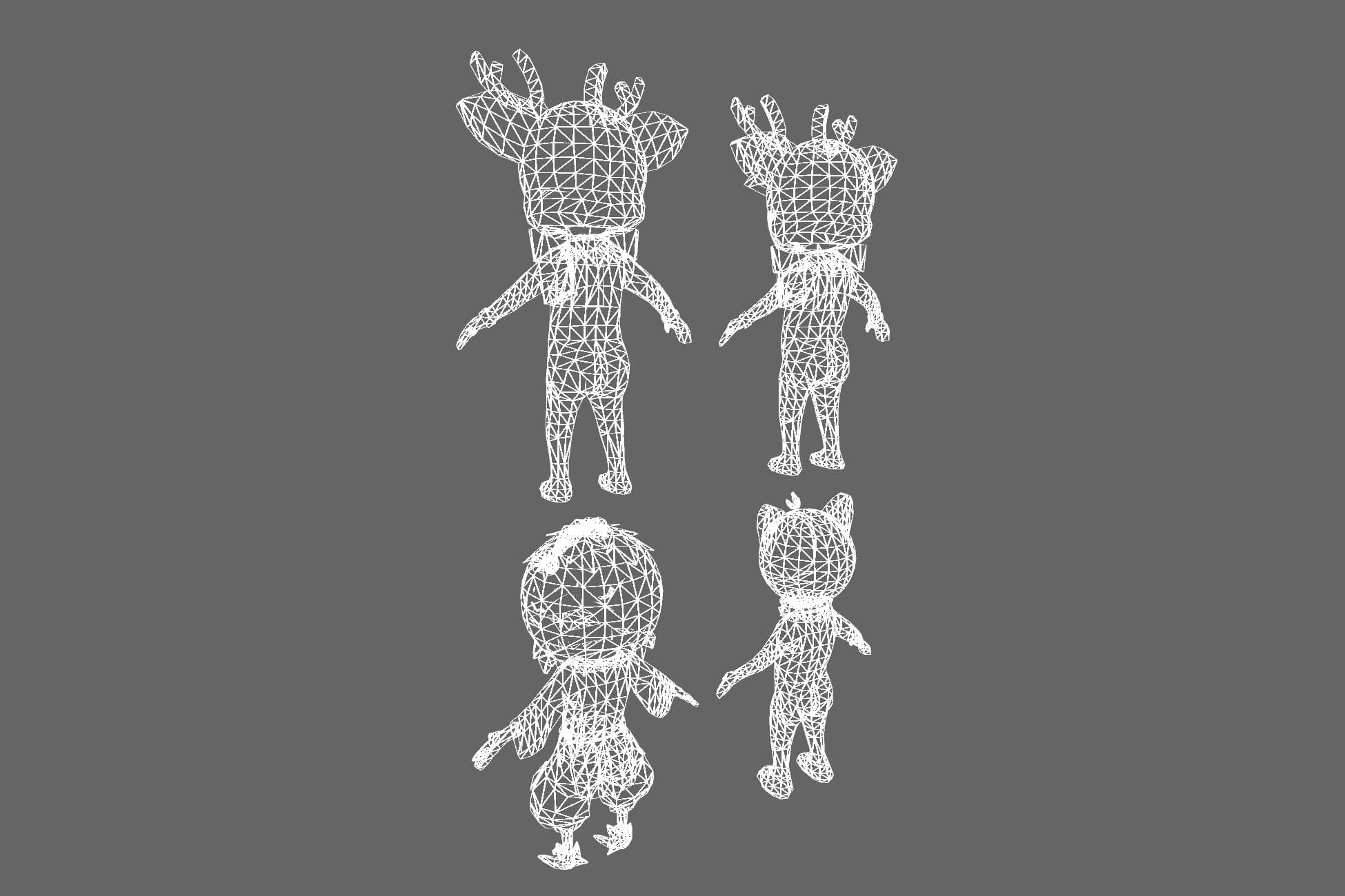 Low Poly 8 Animal Humanoids - Fantasy Characters Pack 3D Model by ...