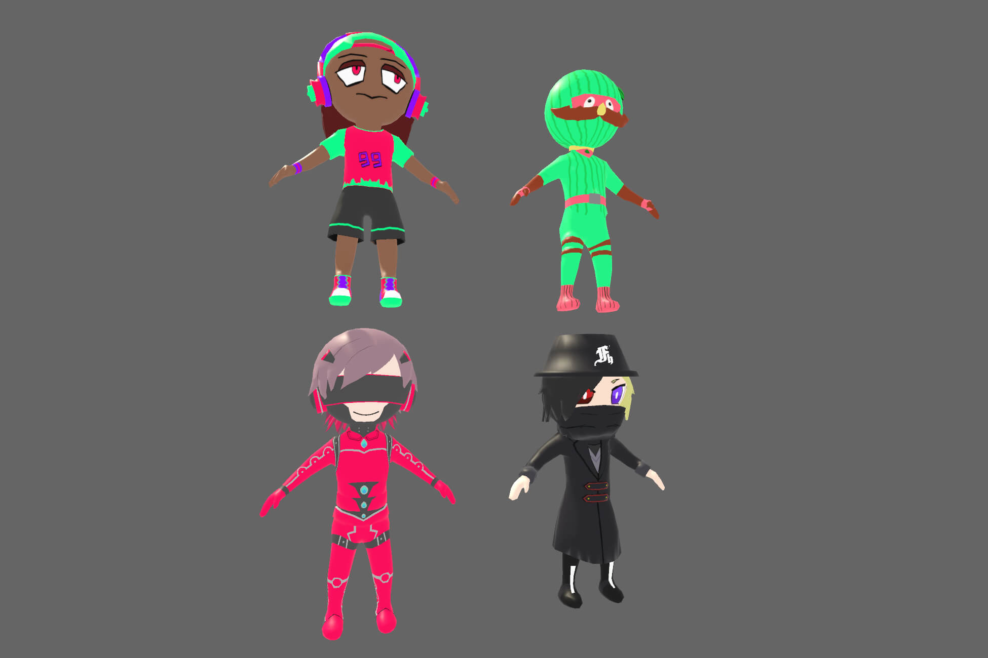 Low Poly 8 Profession - Fantasy Characters Pack 3D Model by Revereel Studio