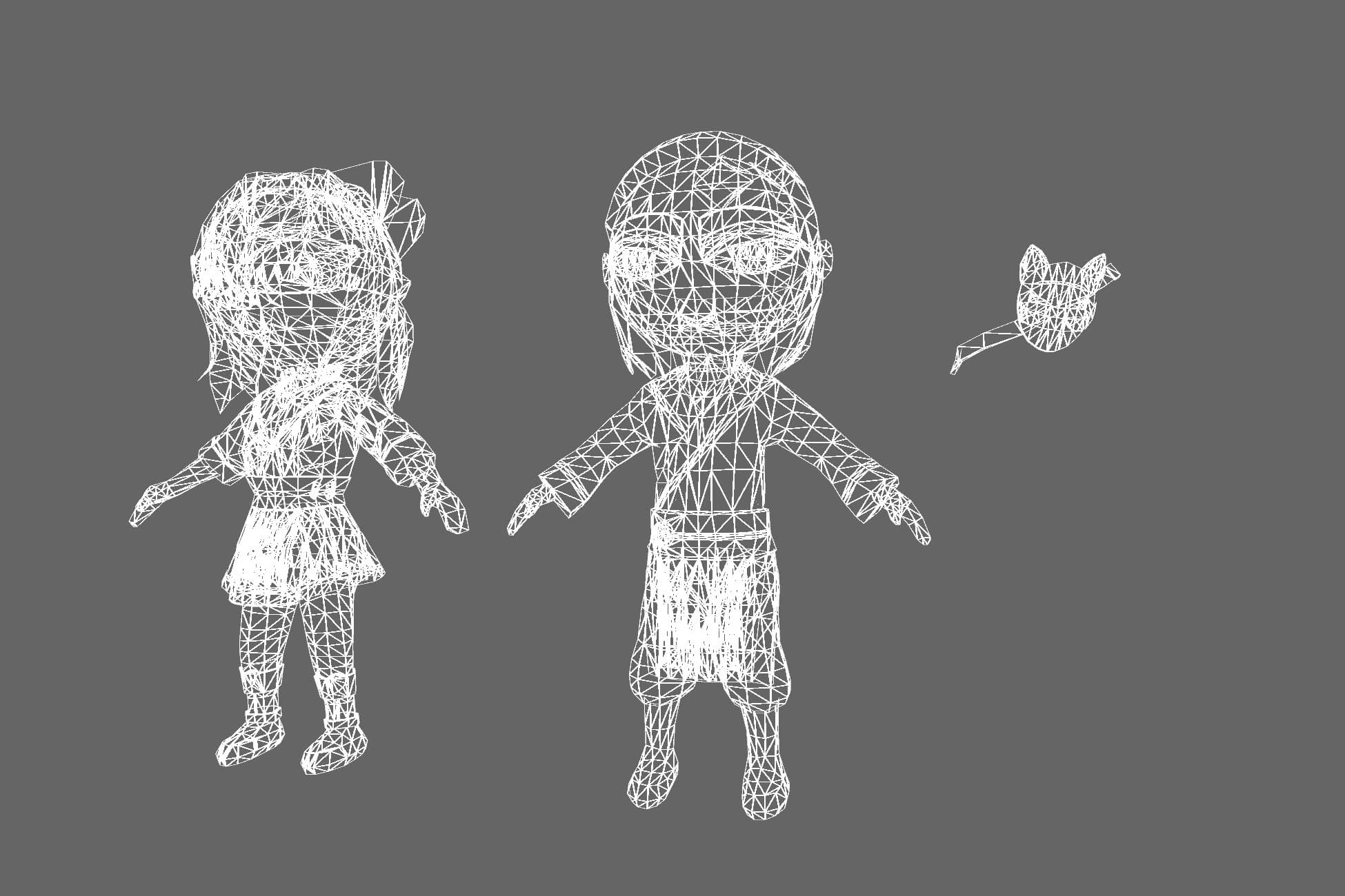 Low Poly Asia Boy and Girl - Fantasy Characters Pack 3D Model by ...