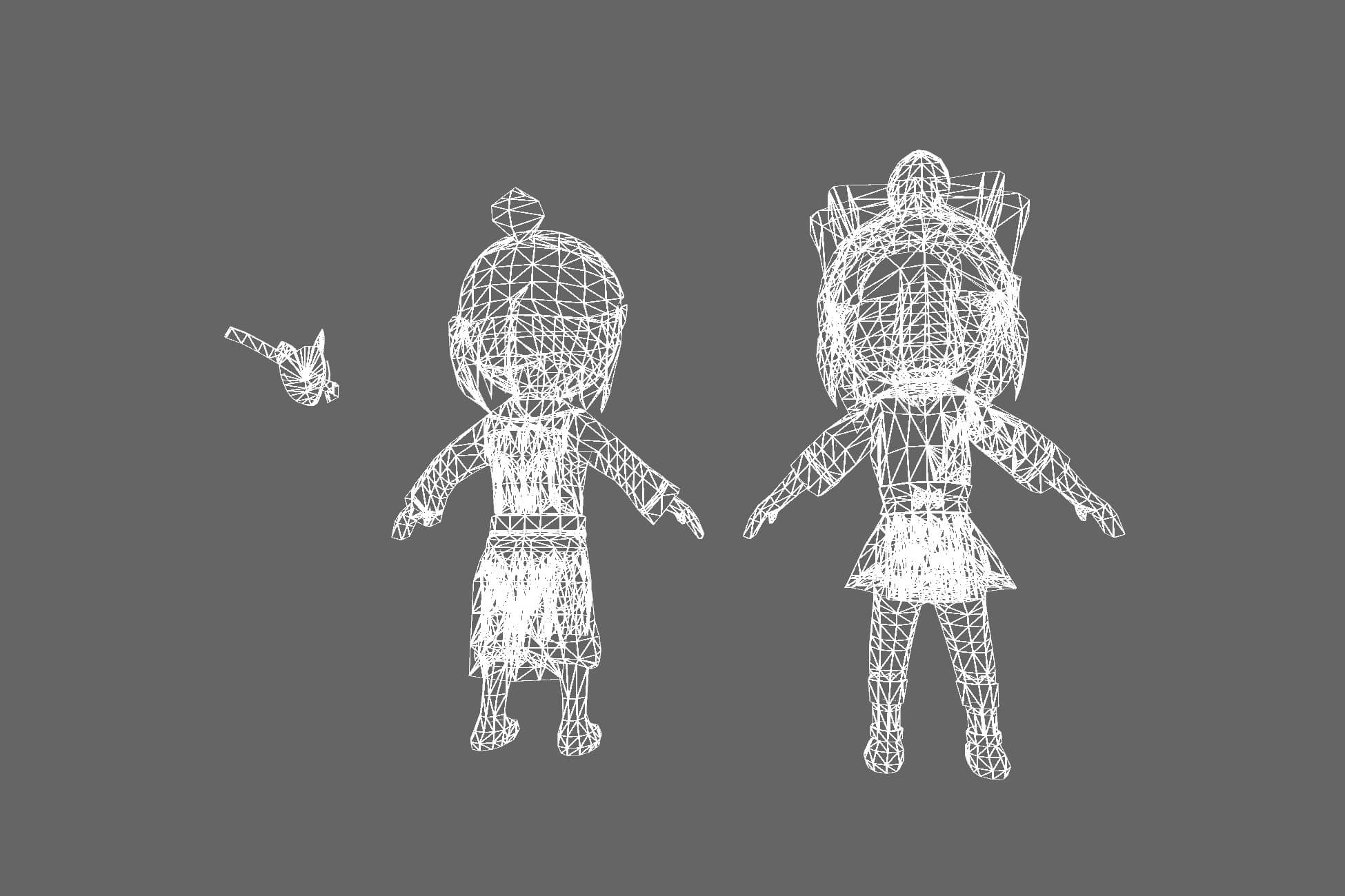 Low Poly Asia Boy and Girl - Fantasy Characters Pack 3D Model by ...