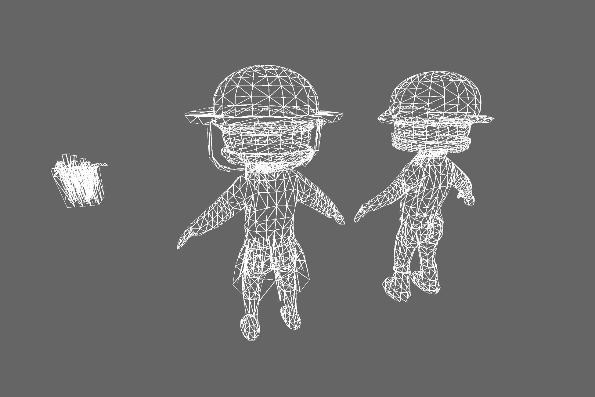 Low Poly Burger Humanoid - Fantasy Characters Pack 3D Model by Revereel ...