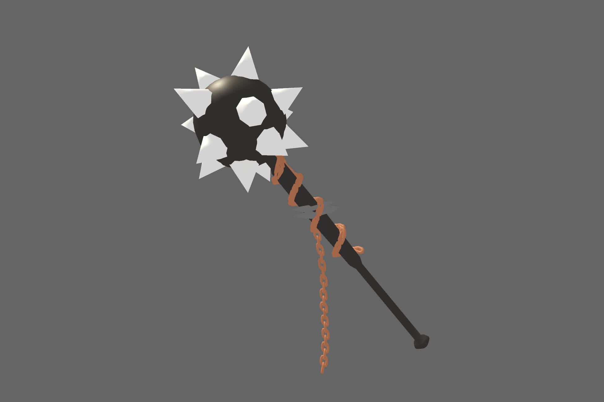 Low Poly Casual Battle Flail - Free 3D Model by Revereel Studio