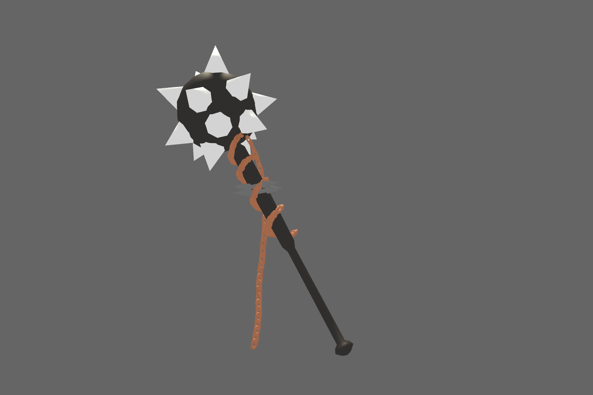 Low Poly Casual Battle Flail - Free 3D Model by Revereel Studio