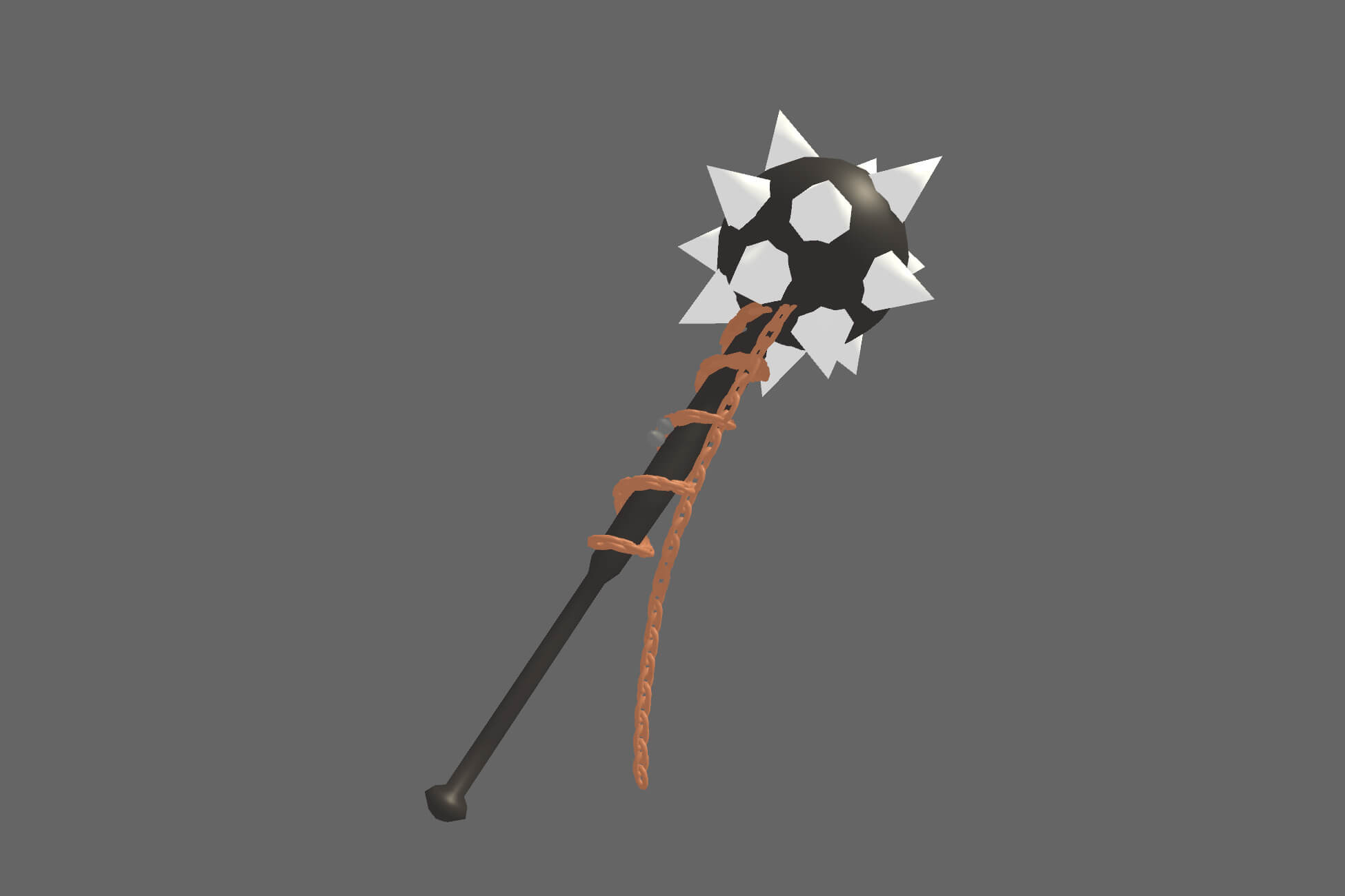 Low Poly Casual Battle Flail - Free 3D Model by Revereel Studio
