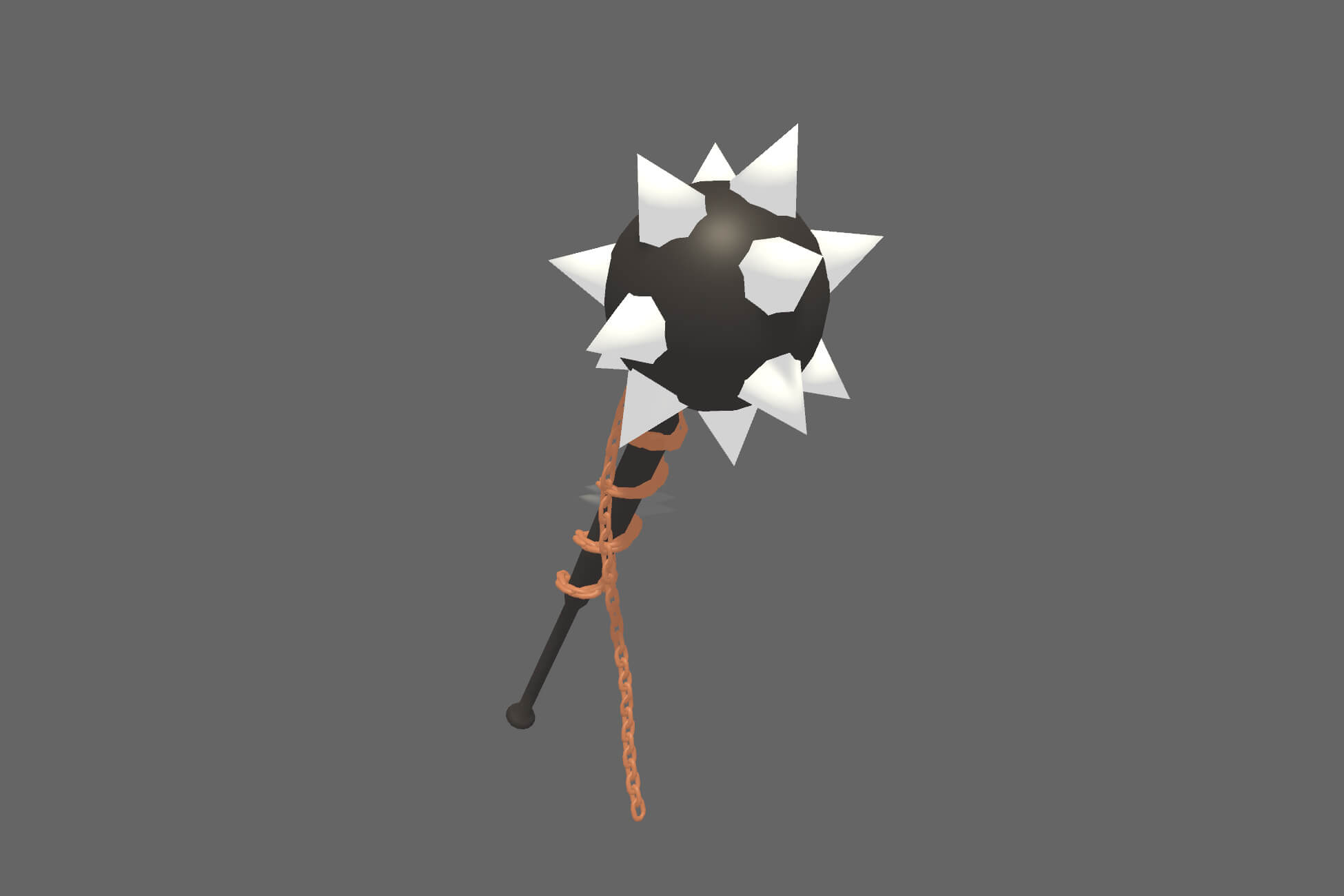Low Poly Casual Battle Flail - Free 3D Model by Revereel Studio