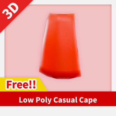 Low Poly Casual Cape - Free 3D Model by Revereel Studio