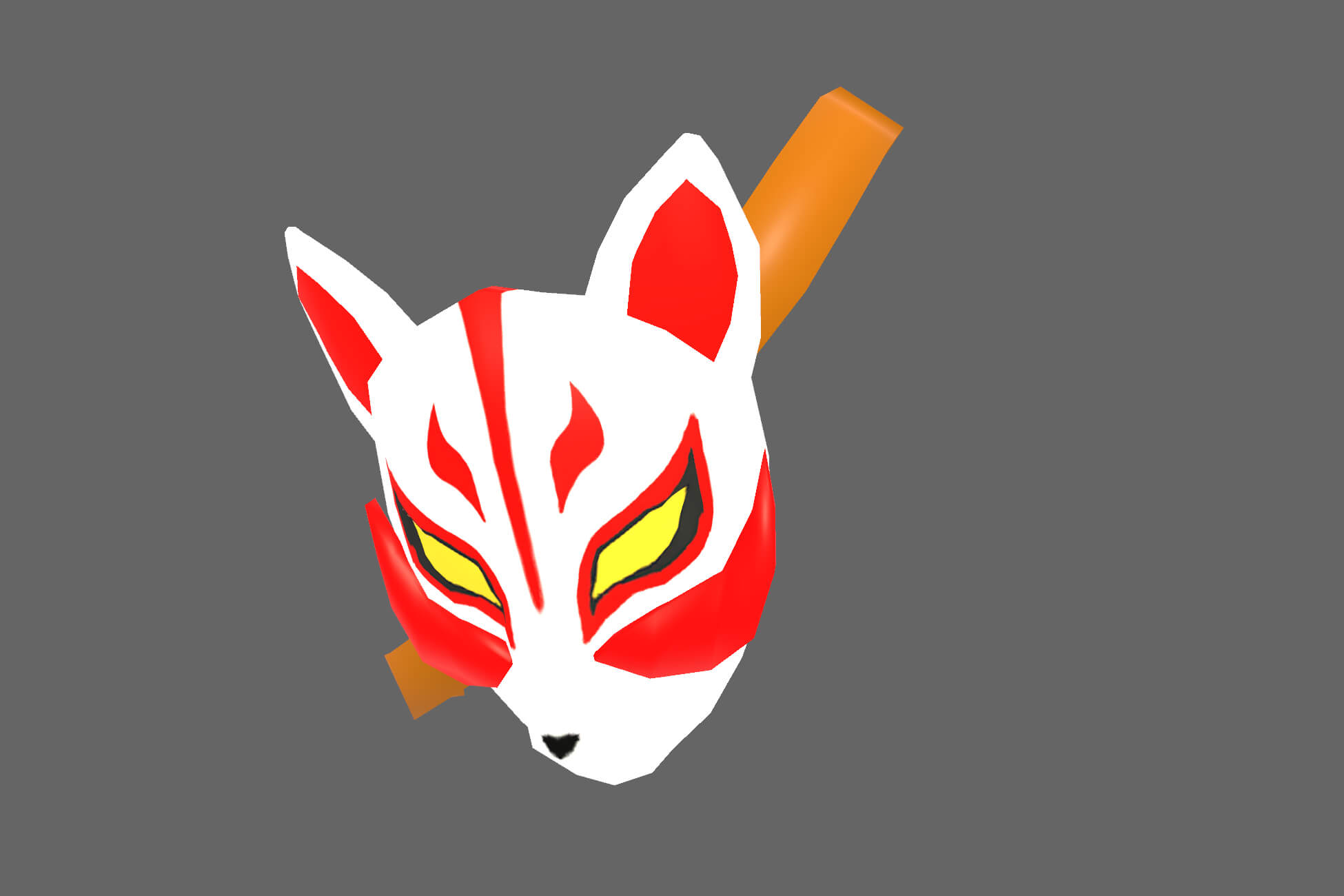 Low Poly Casual Fox Mask - Free 3D Model by Revereel Studio