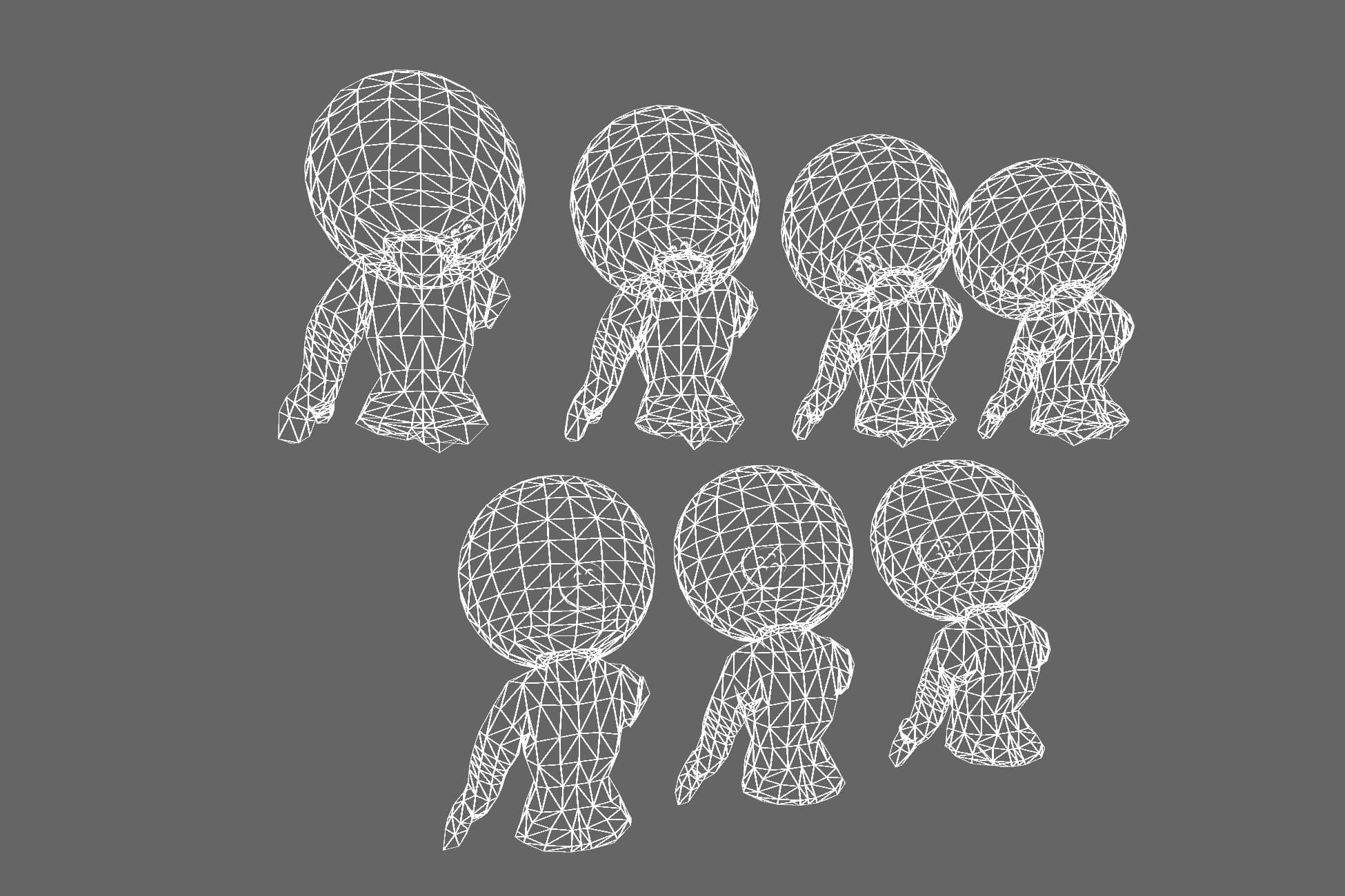 Low Poly Casual Horror Doll Pack - Free 3D Model by Revereel Studio