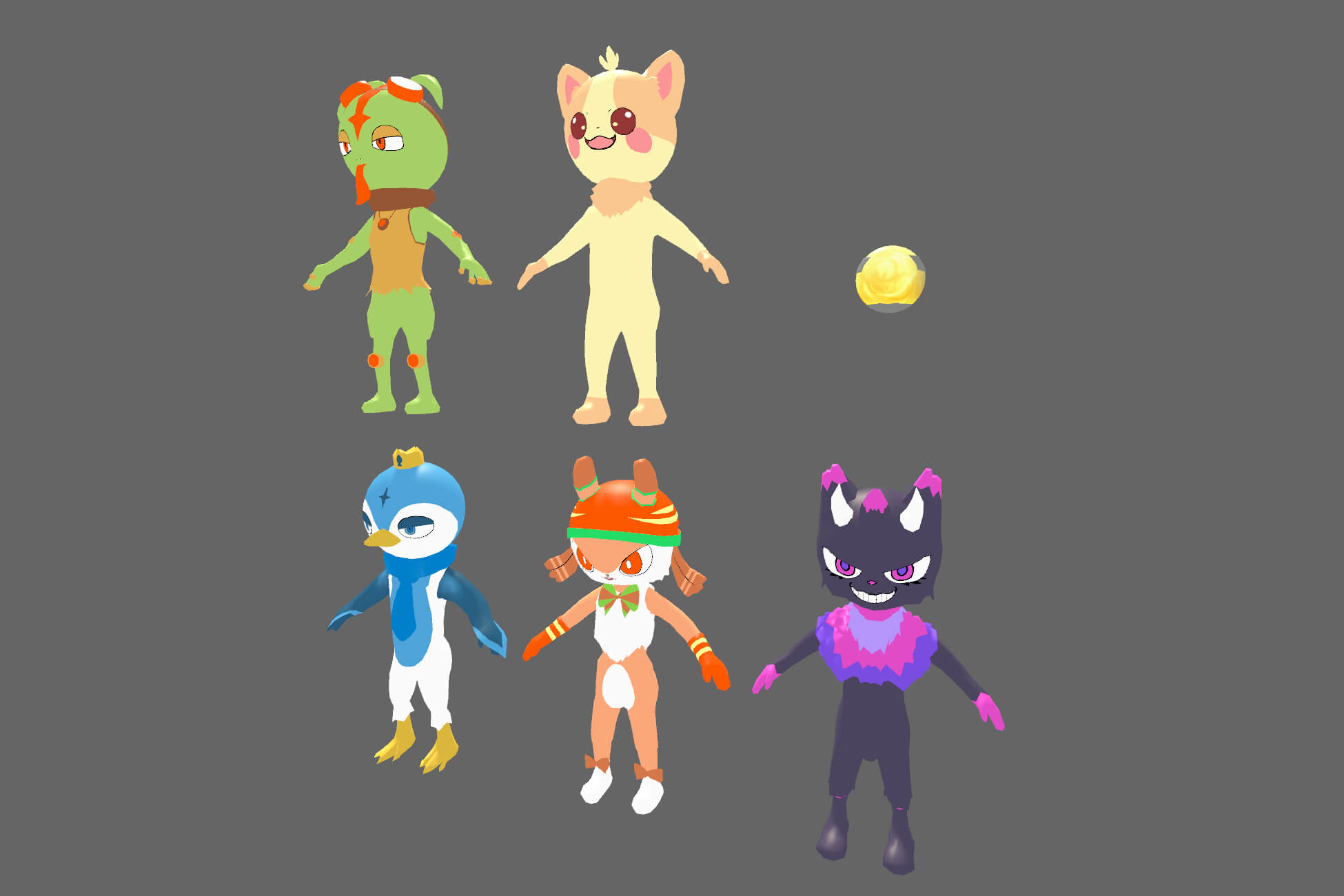 Low Poly Casual Monster Humanoid - Fantasy Characters Pack 3D Model by ...