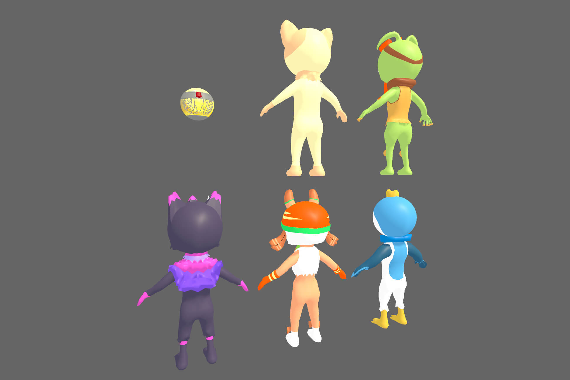 Low Poly Casual Monster Humanoid - Fantasy Characters Pack 3D Model by ...