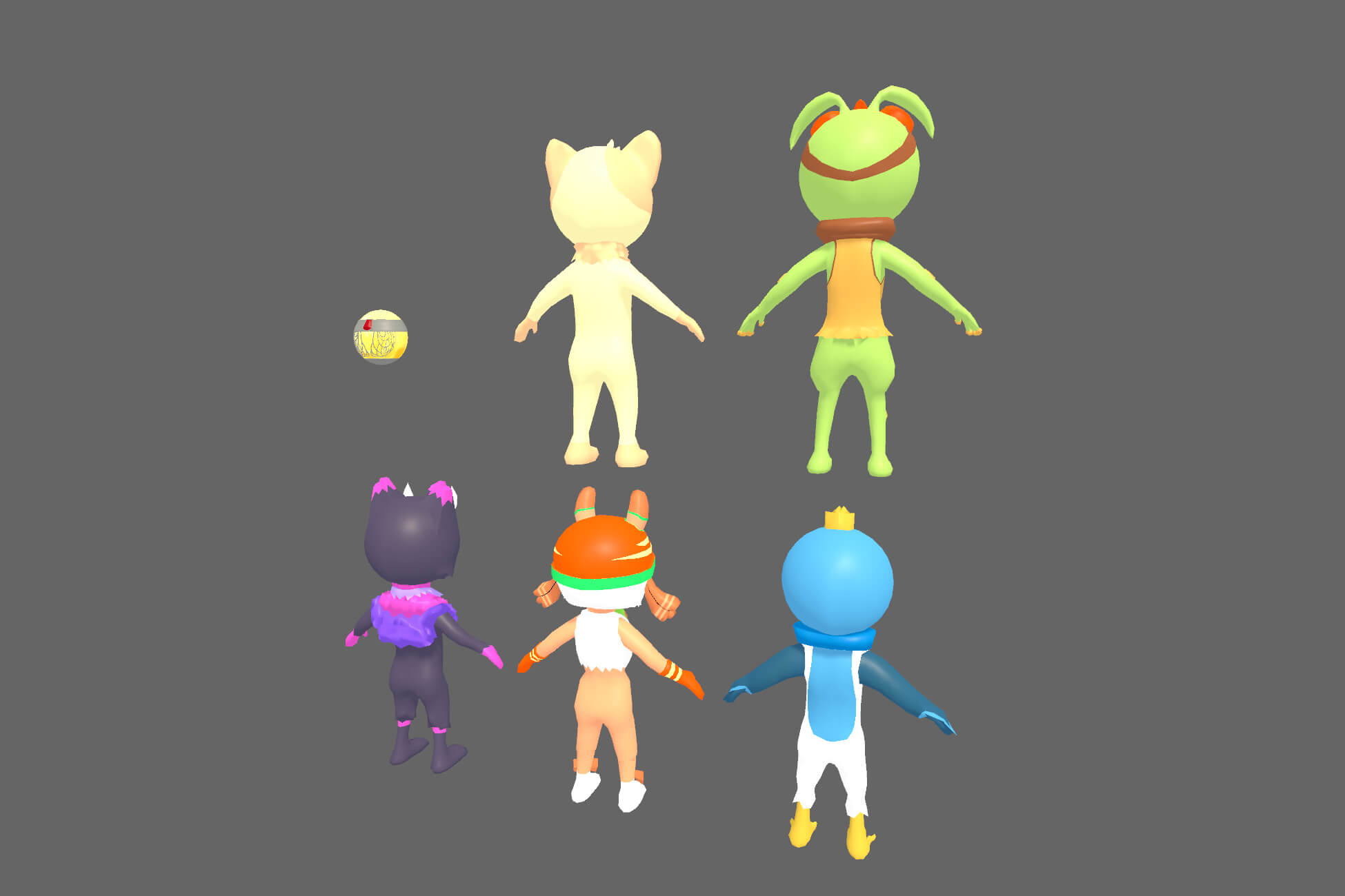 Low Poly Casual Monster Humanoid - Fantasy Characters Pack 3D Model by ...