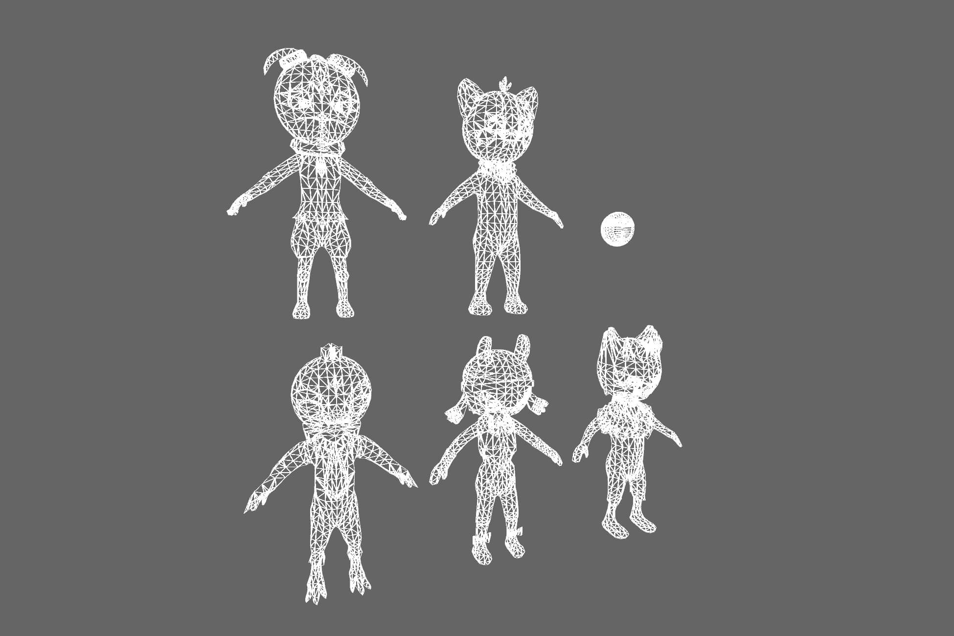 Low Poly Casual Monster Humanoid - Fantasy Characters Pack 3D Model by ...