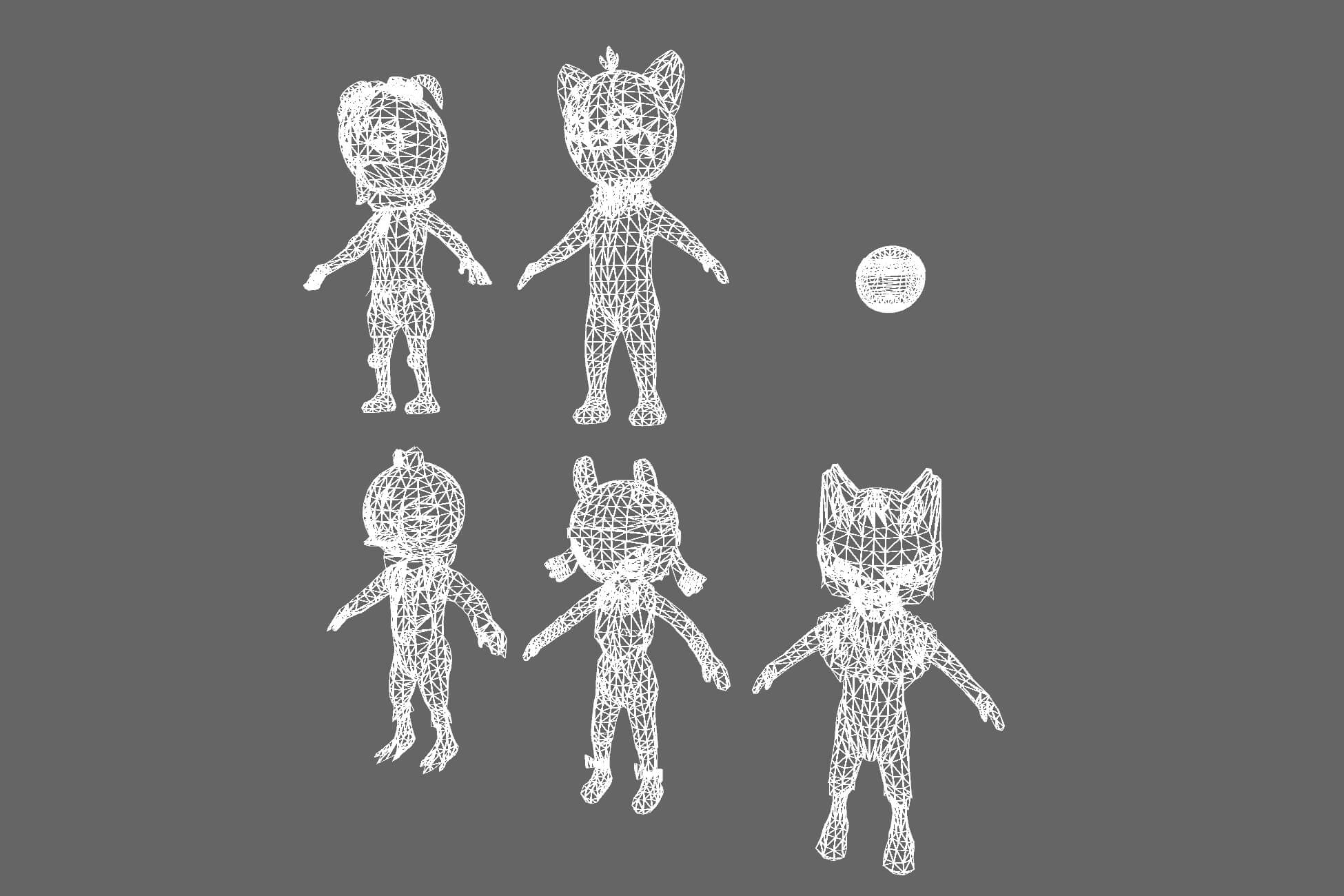 Low Poly Casual Monster Humanoid - Fantasy Characters Pack 3D Model by ...