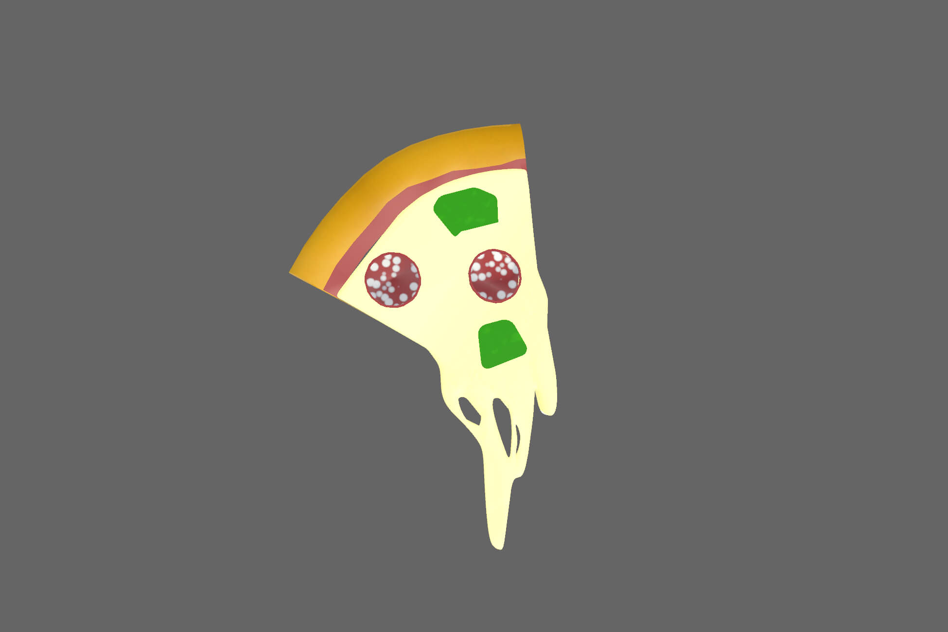 Low Poly Casual Pizza - Free 3D Model by Revereel Studio