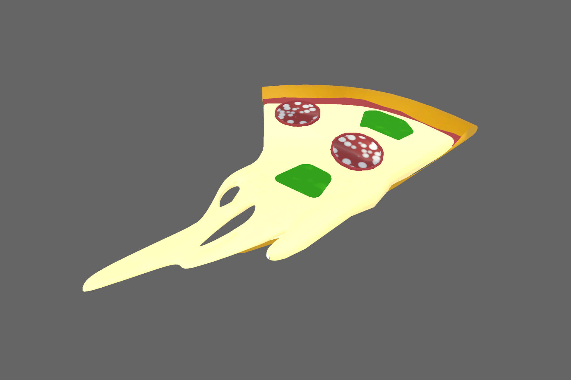 Low Poly Casual Pizza - Free 3D Model by Revereel Studio