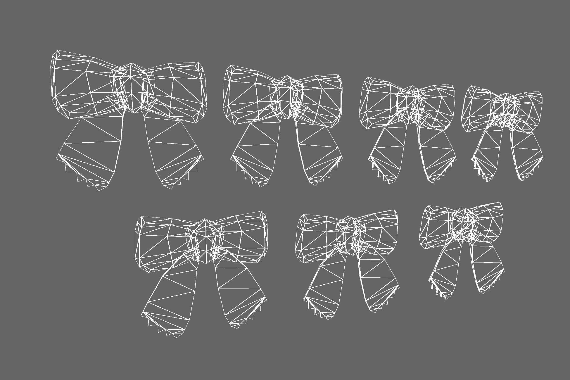 Low Poly Casual Ribbon Pack - Free 3D Model by Revereel Studio