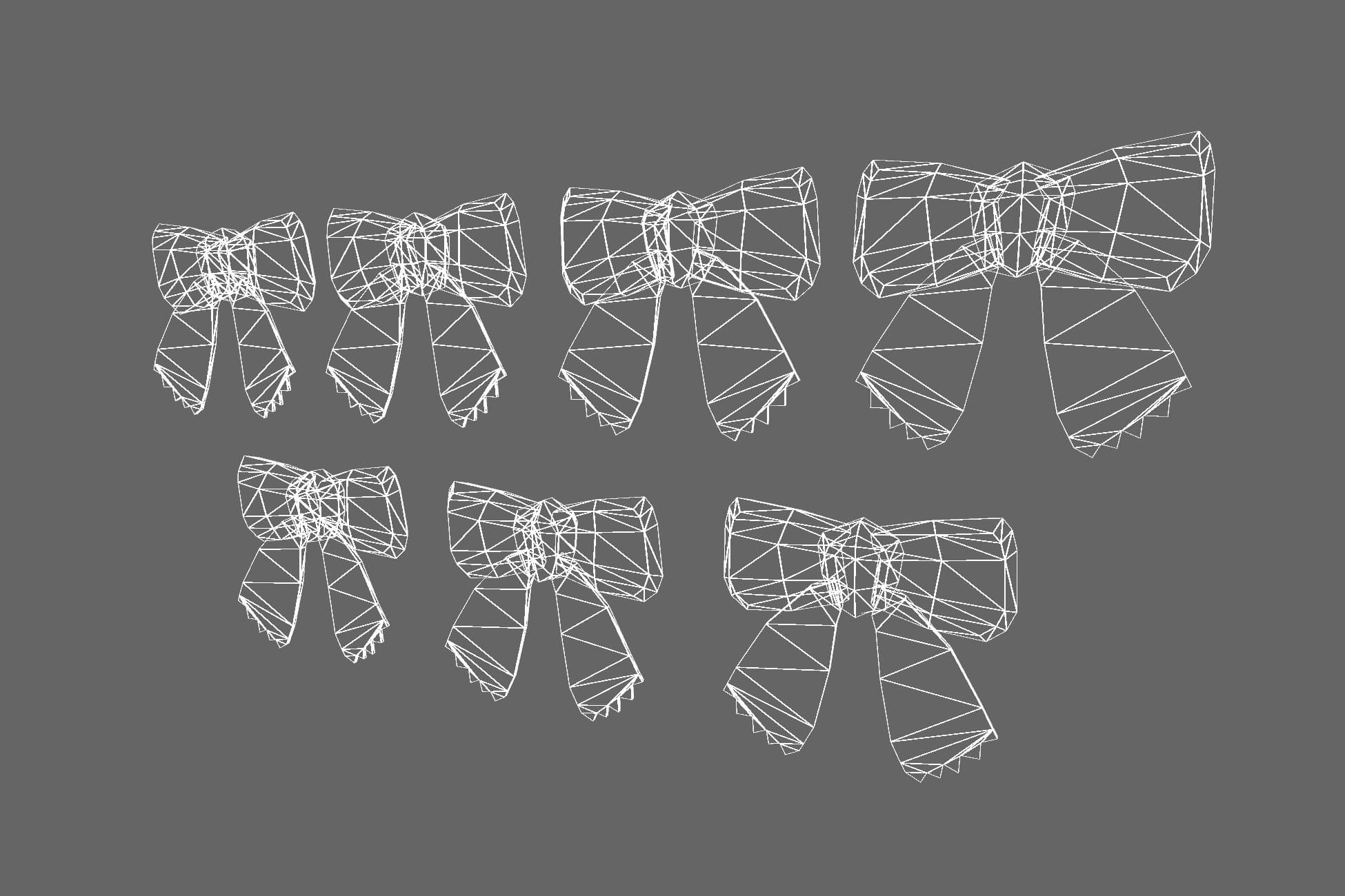 Low Poly Casual Ribbon Pack - Free 3D Model by Revereel Studio