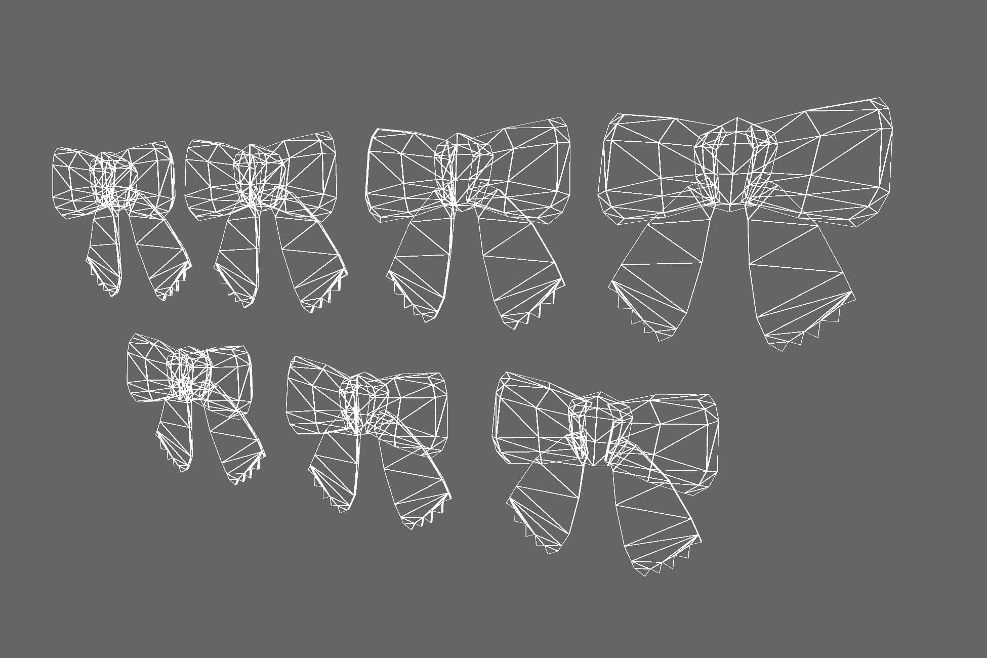 Low Poly Casual Ribbon Pack - Free 3D Model by Revereel Studio