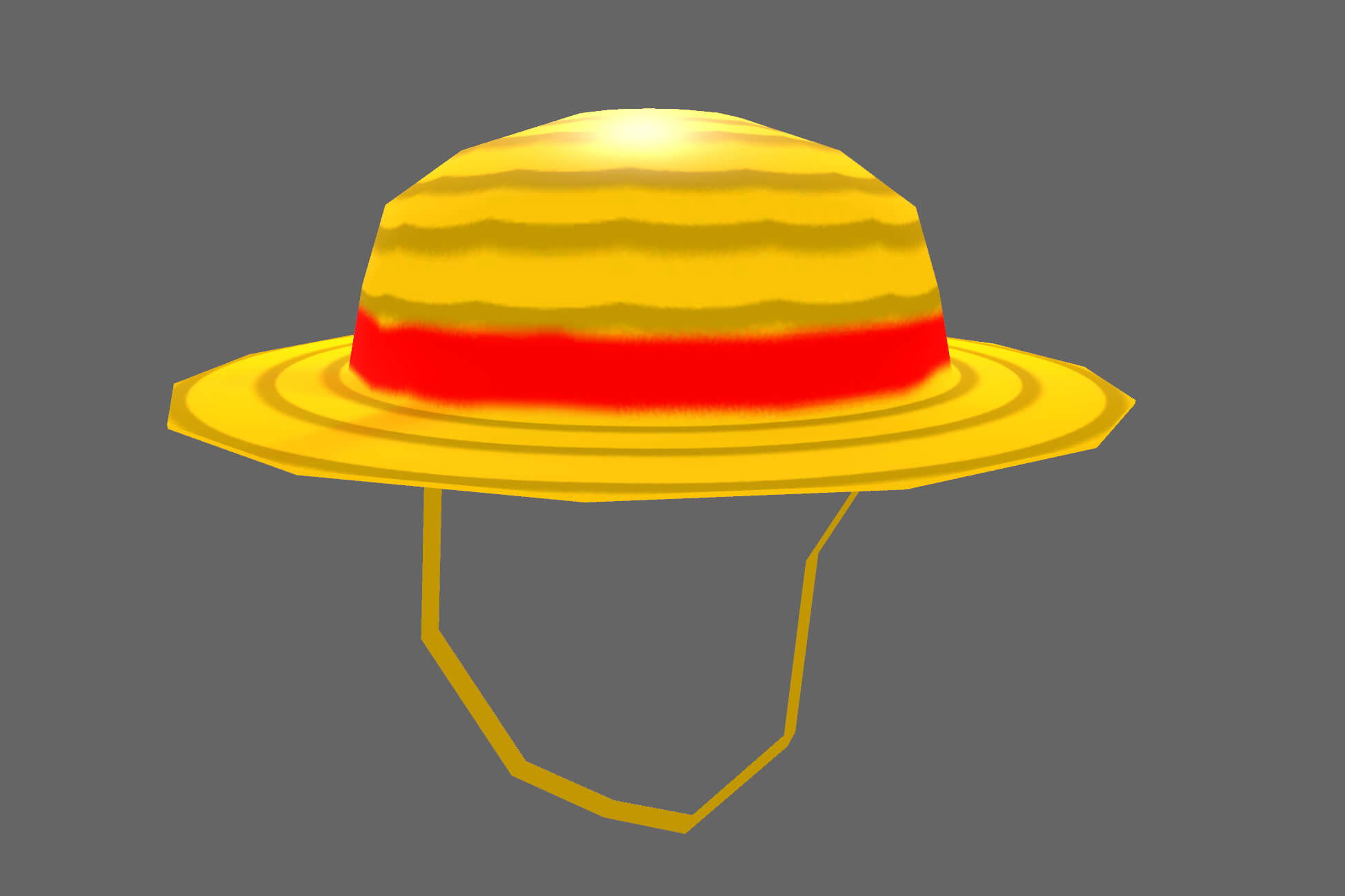 Low Poly Casual Strawhat - Free 3D Model by Revereel Studio
