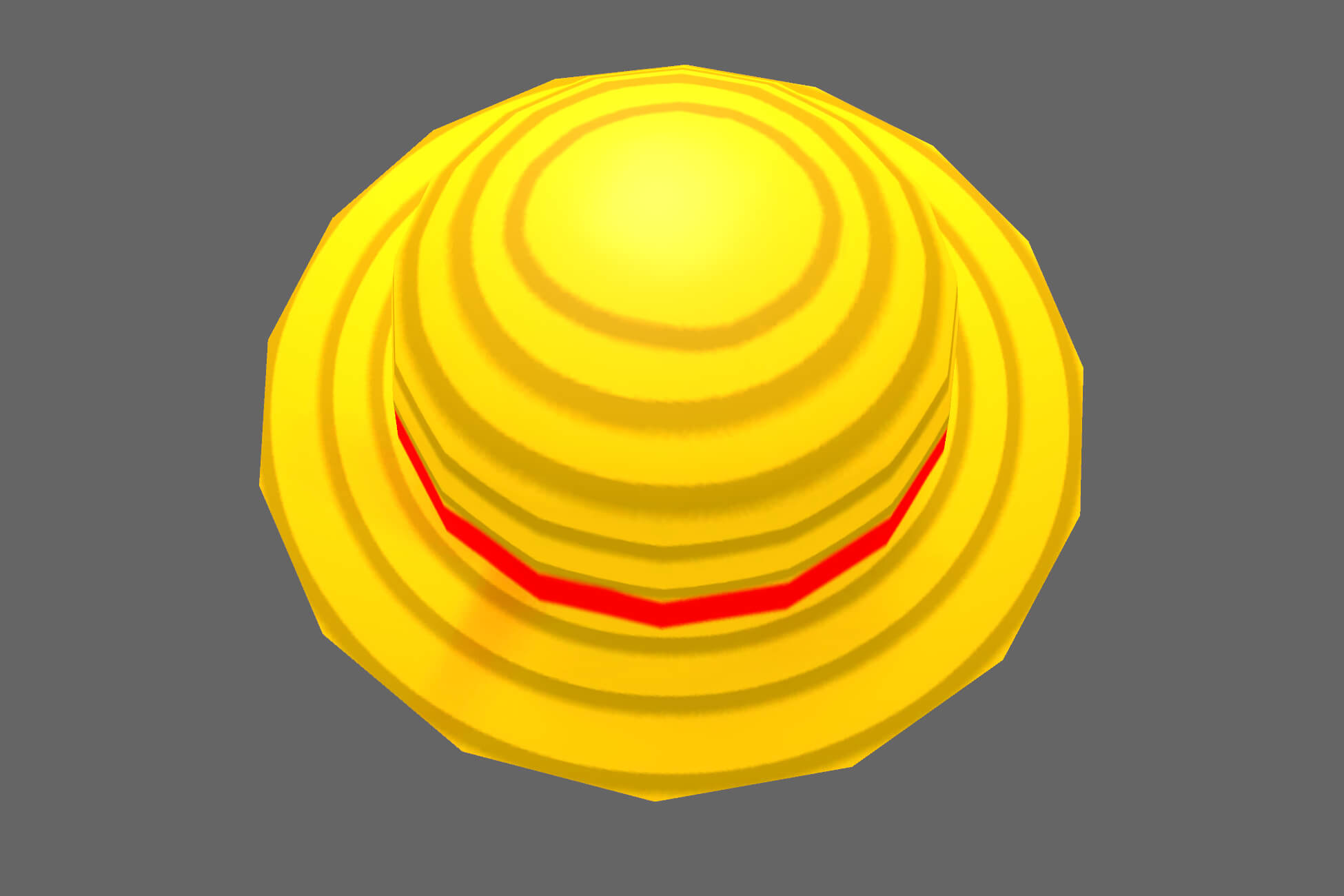 Low Poly Casual Strawhat - Free 3D Model by Revereel Studio