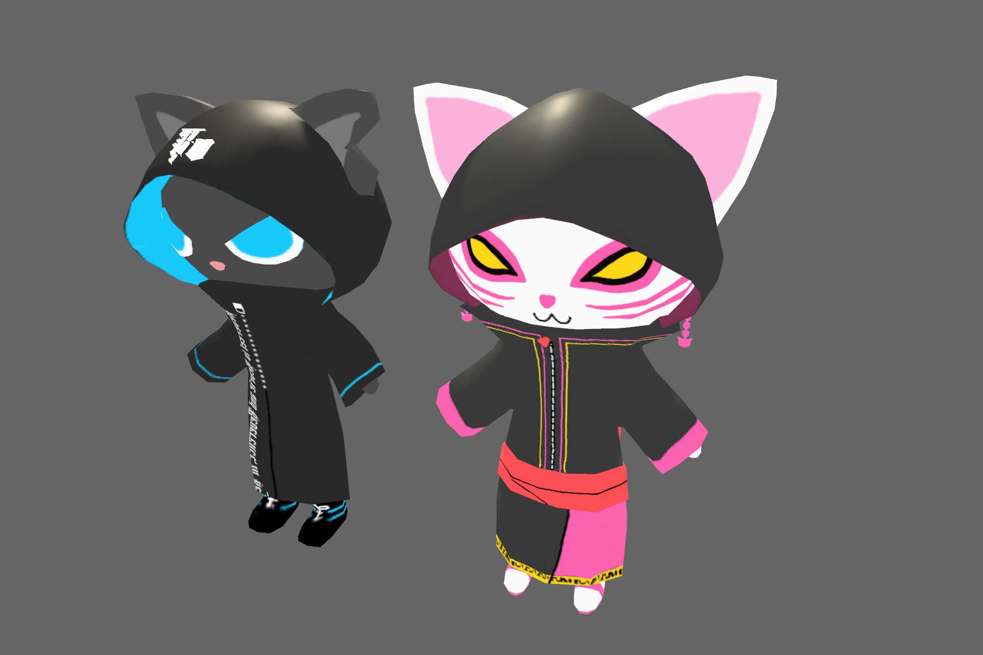 Low Poly Cool Cat - Fantasy Characters Pack 3D Model by Revereel Studio